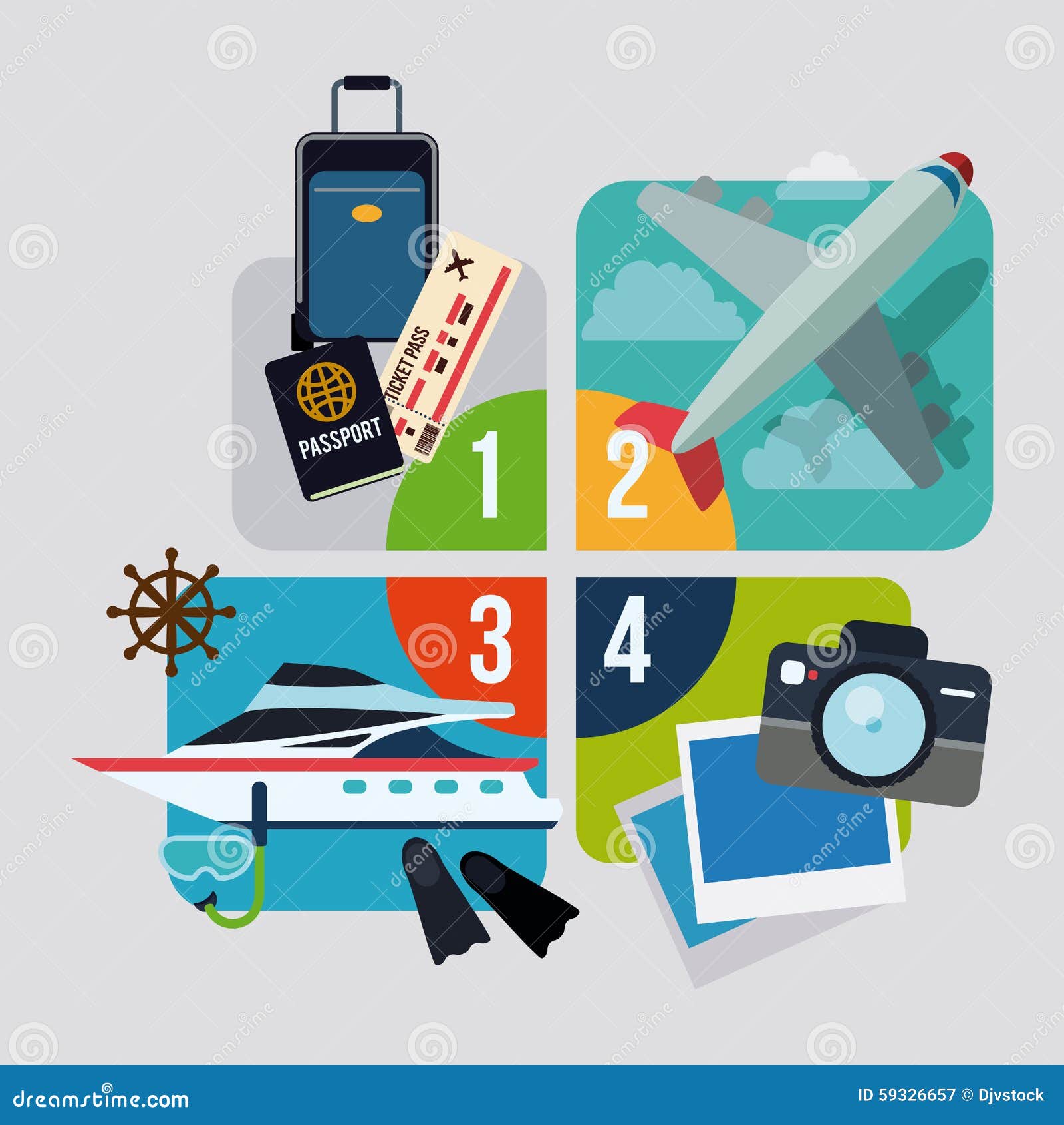 Travel design. stock vector. Illustration of banner, template - 59326657