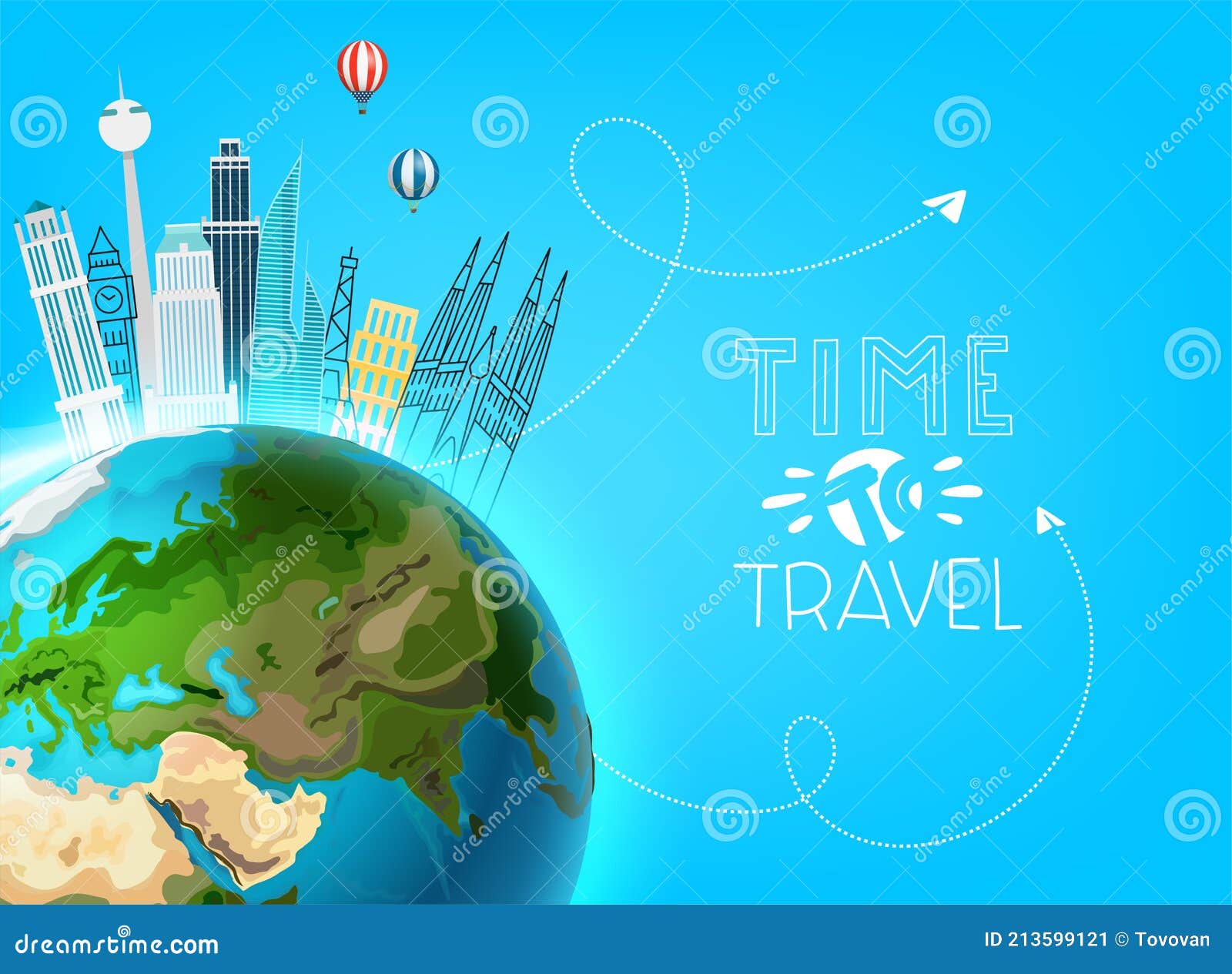 Travel Destination Concept. Vector Illustration Stock Vector ...