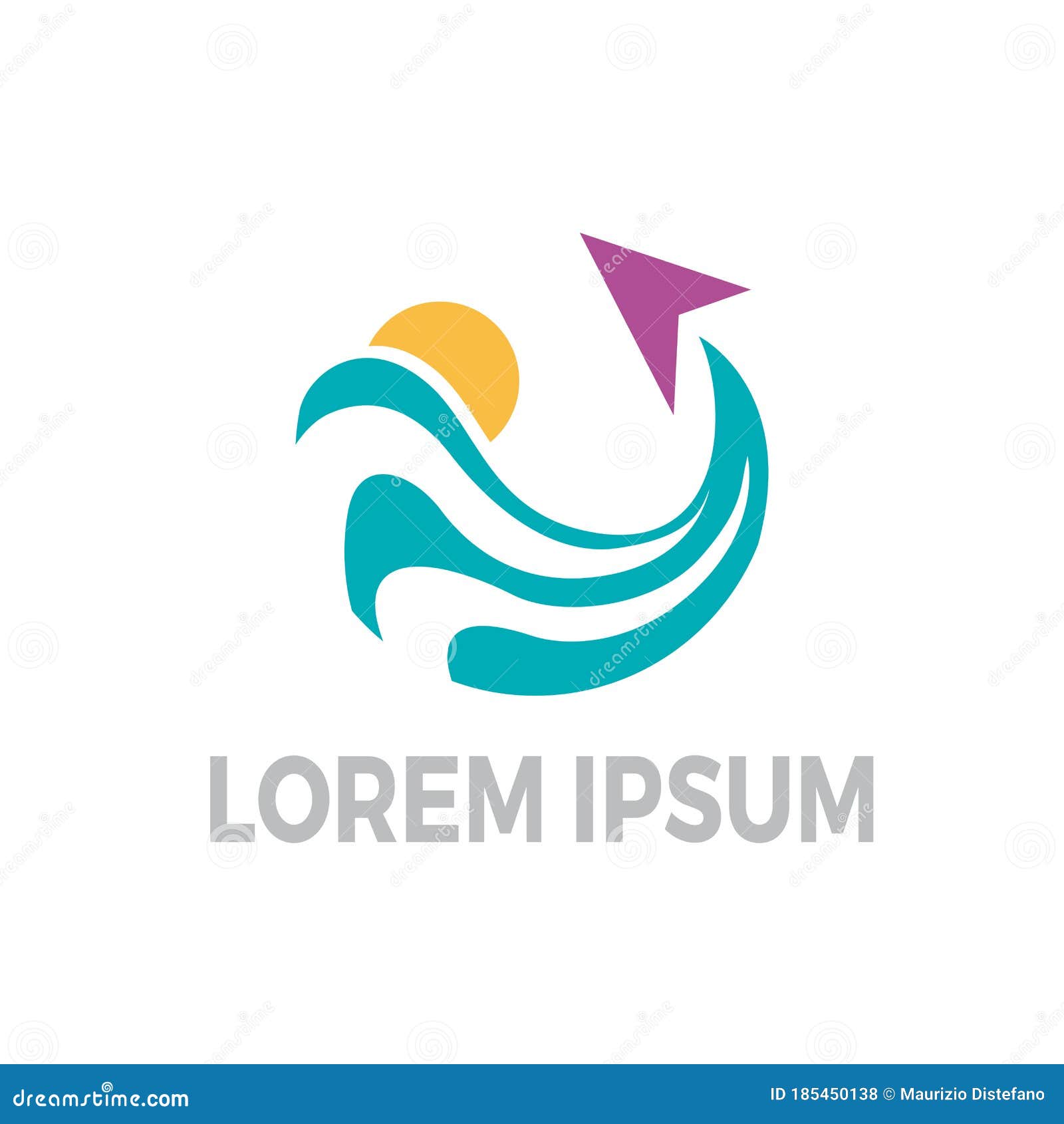 Travel Destination Vector Logo Design Template Stock Vector ...