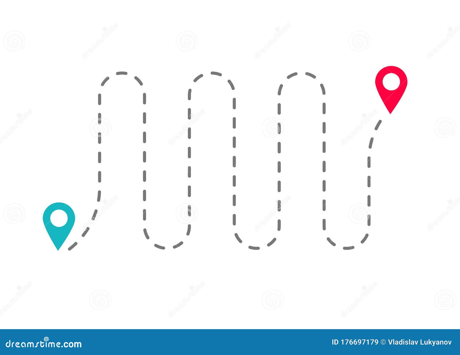Travel Direction Place On Map Marked With Pointer Symbol Vector ... Travel Direction Place On Map Marked With Pointer Symbol Vector ...