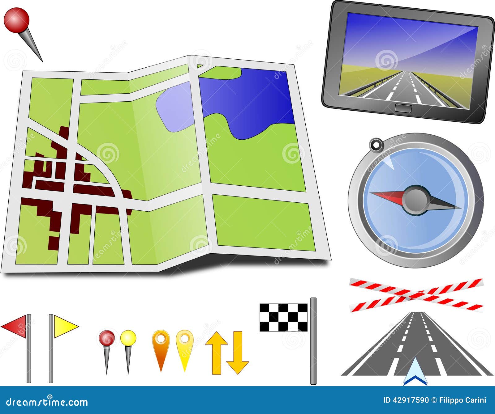 Travel Directions stock illustration. Illustration of home - 42917590