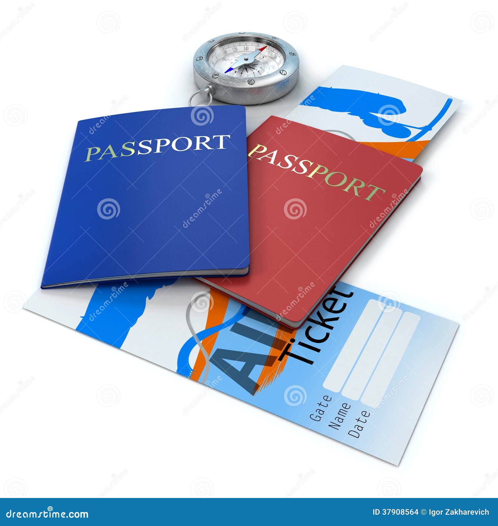 Travel Documents stock photo. Image of legal, form, authorization ...