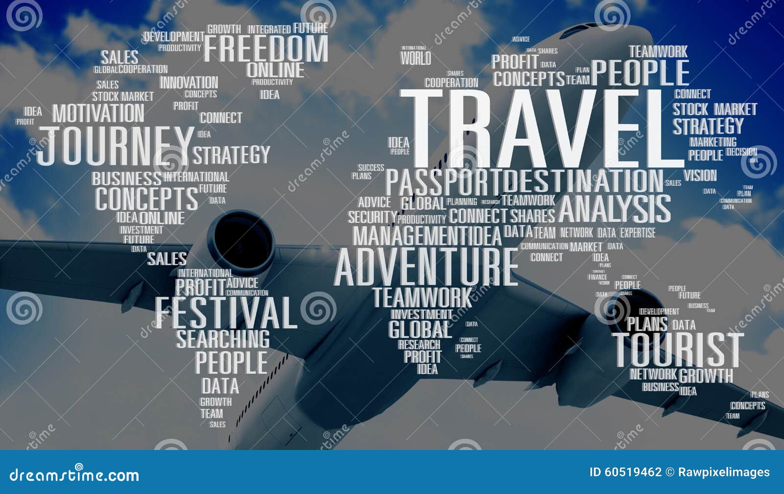 Travel Explore Global Destination Trip Adventure Concept Stock Photo ...