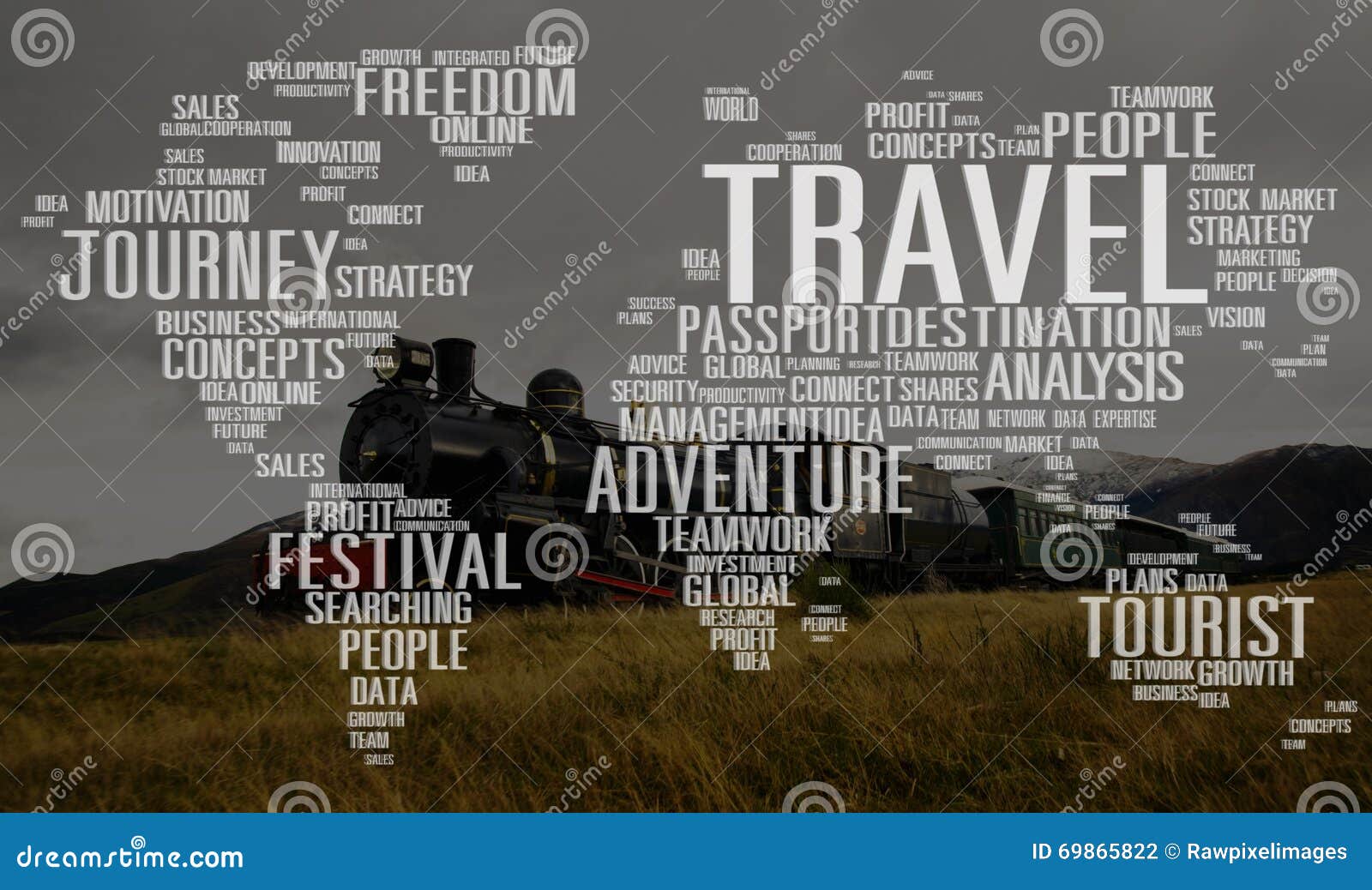 Travel Explore Global Destination Trip Adventure Concept Stock Photo ...