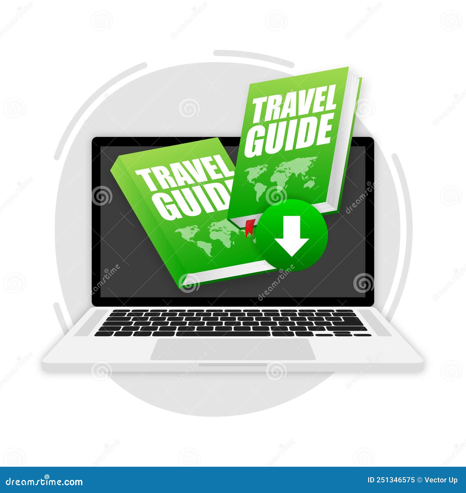 Travel Guide Icon. Tourism Book. Vector Illustration. Stock Vector ...