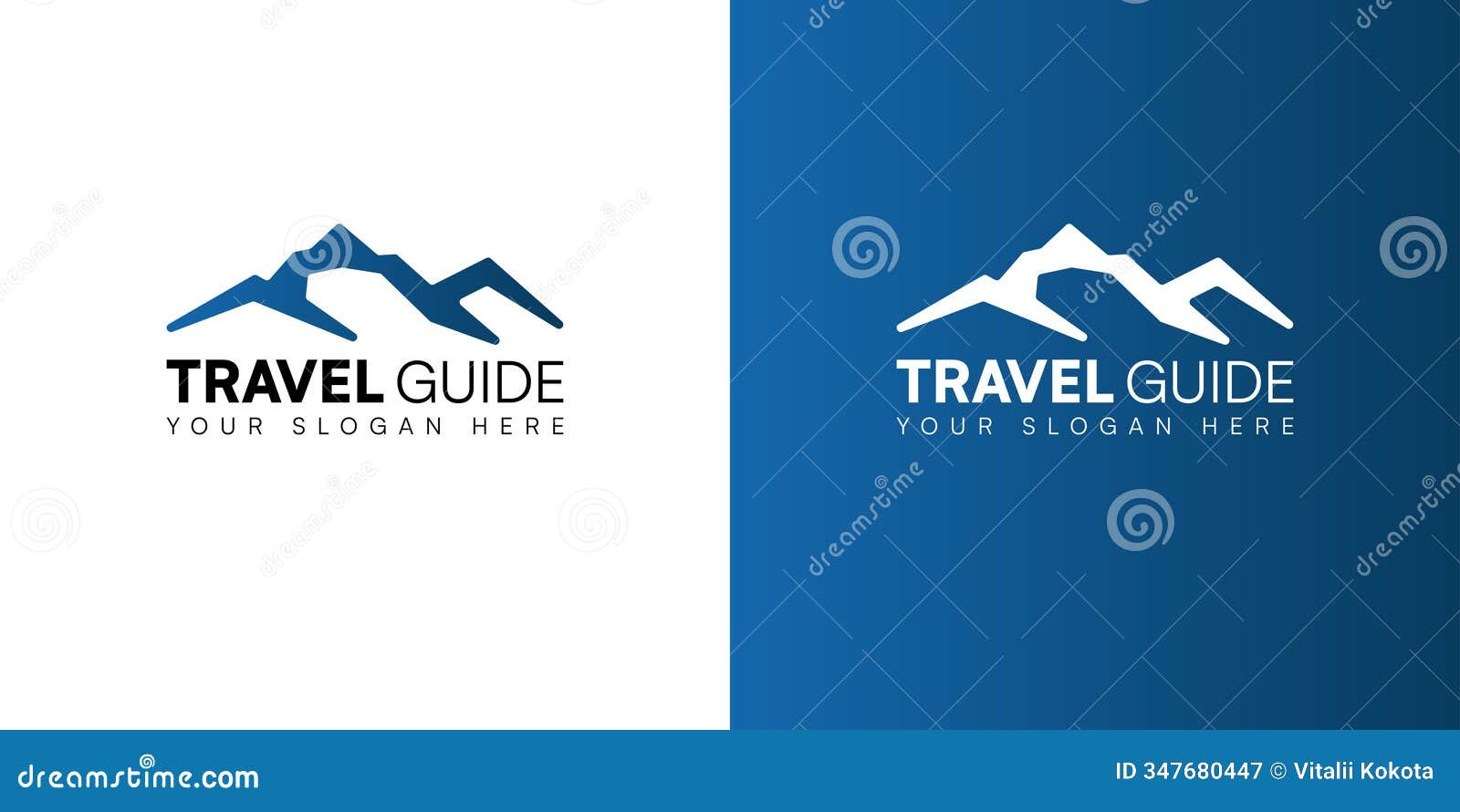 Travel Guide Logo Template. Minimalist Mountain Logo Design Icon Vector ...