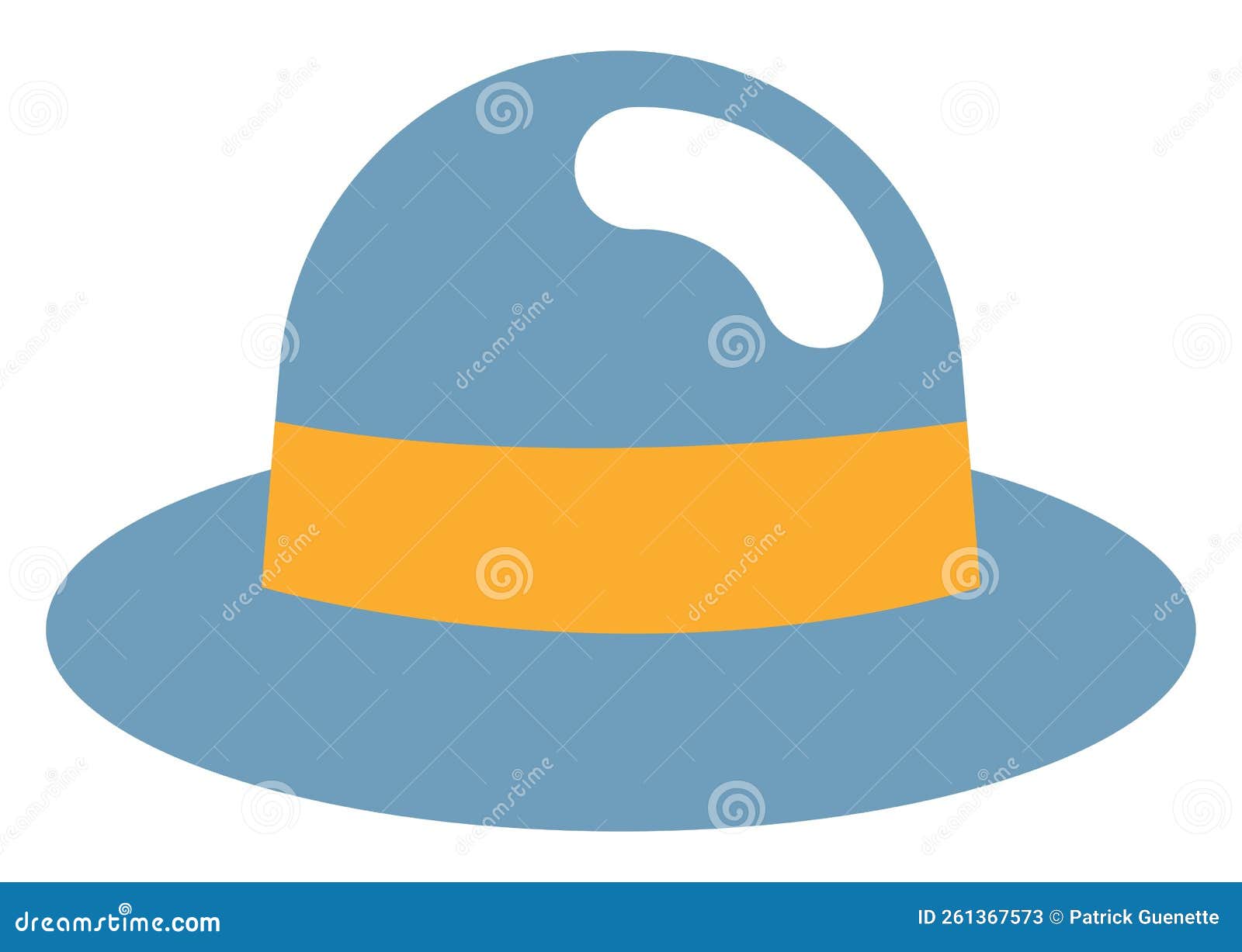 Travel hat, icon stock vector. Illustration of wear - 261367573