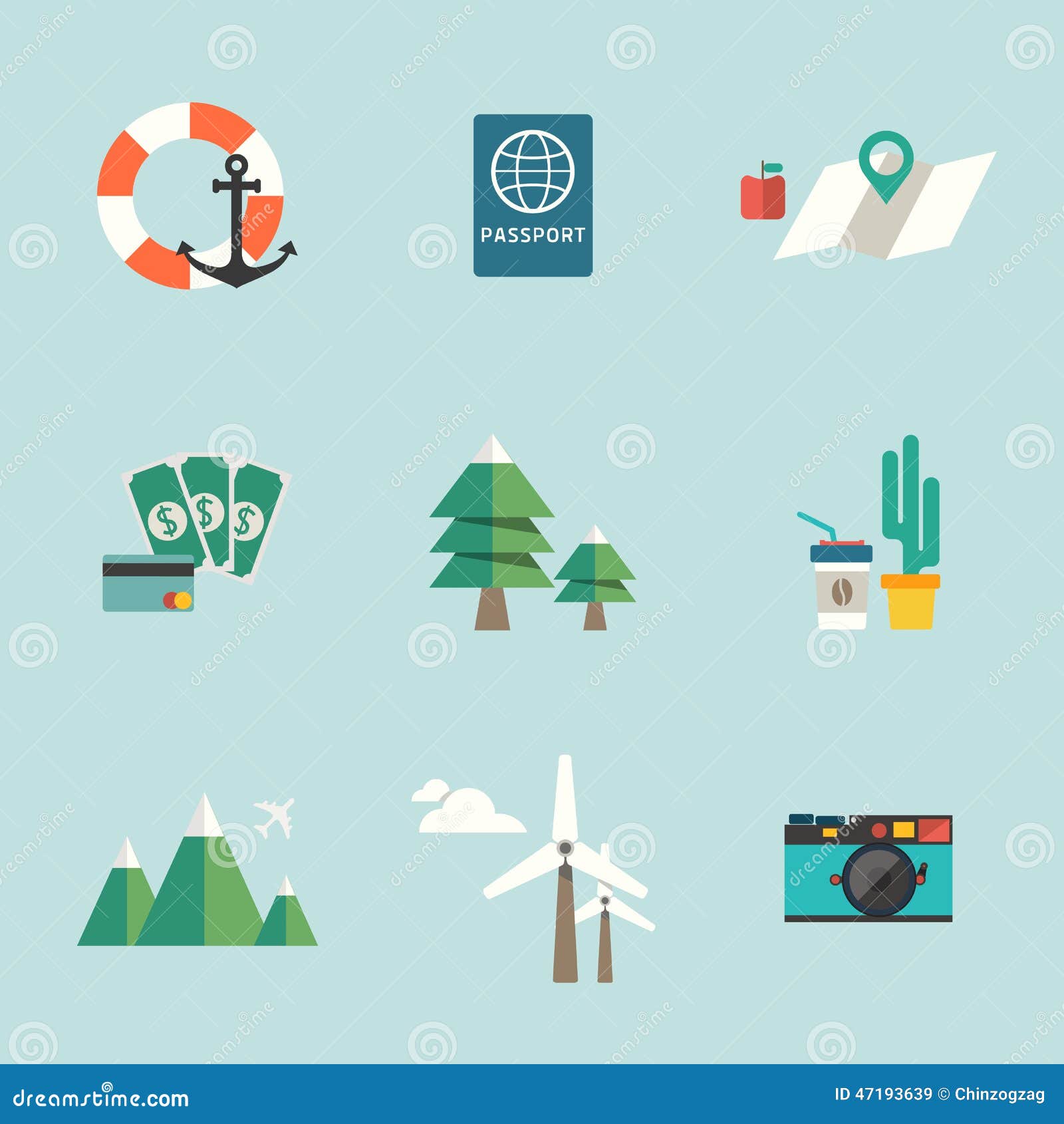 Travel icon stock vector. Illustration of board, icon - 47193639