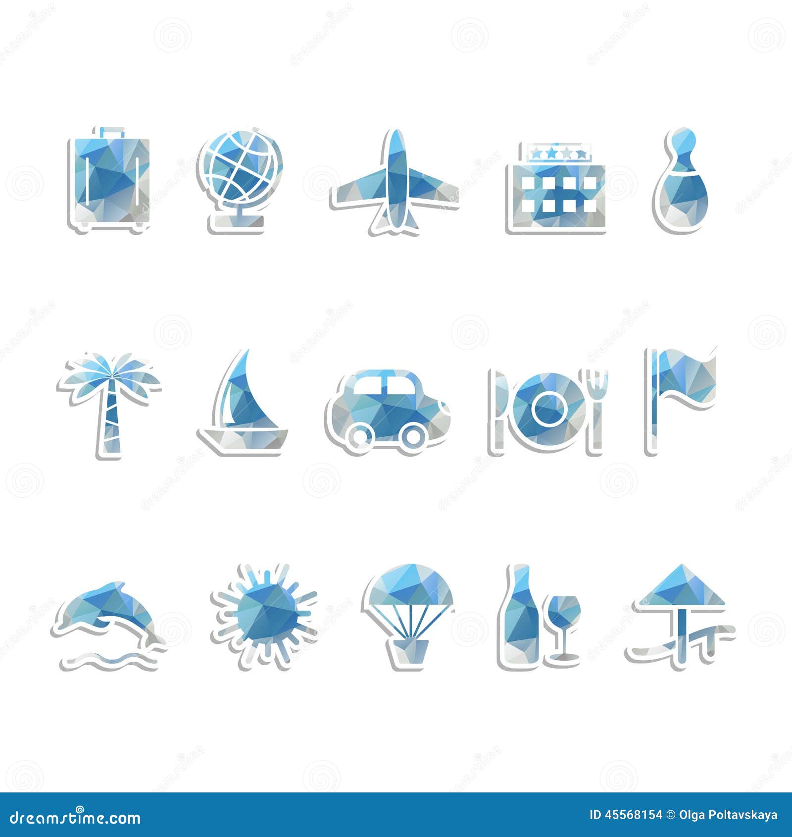 Travel icons stock vector. Illustration of pattern, boat - 45568154
