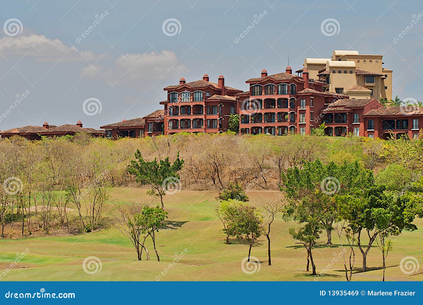 Travel Image of Resort Structure in Costa Rica. Stock Image - Image of ...