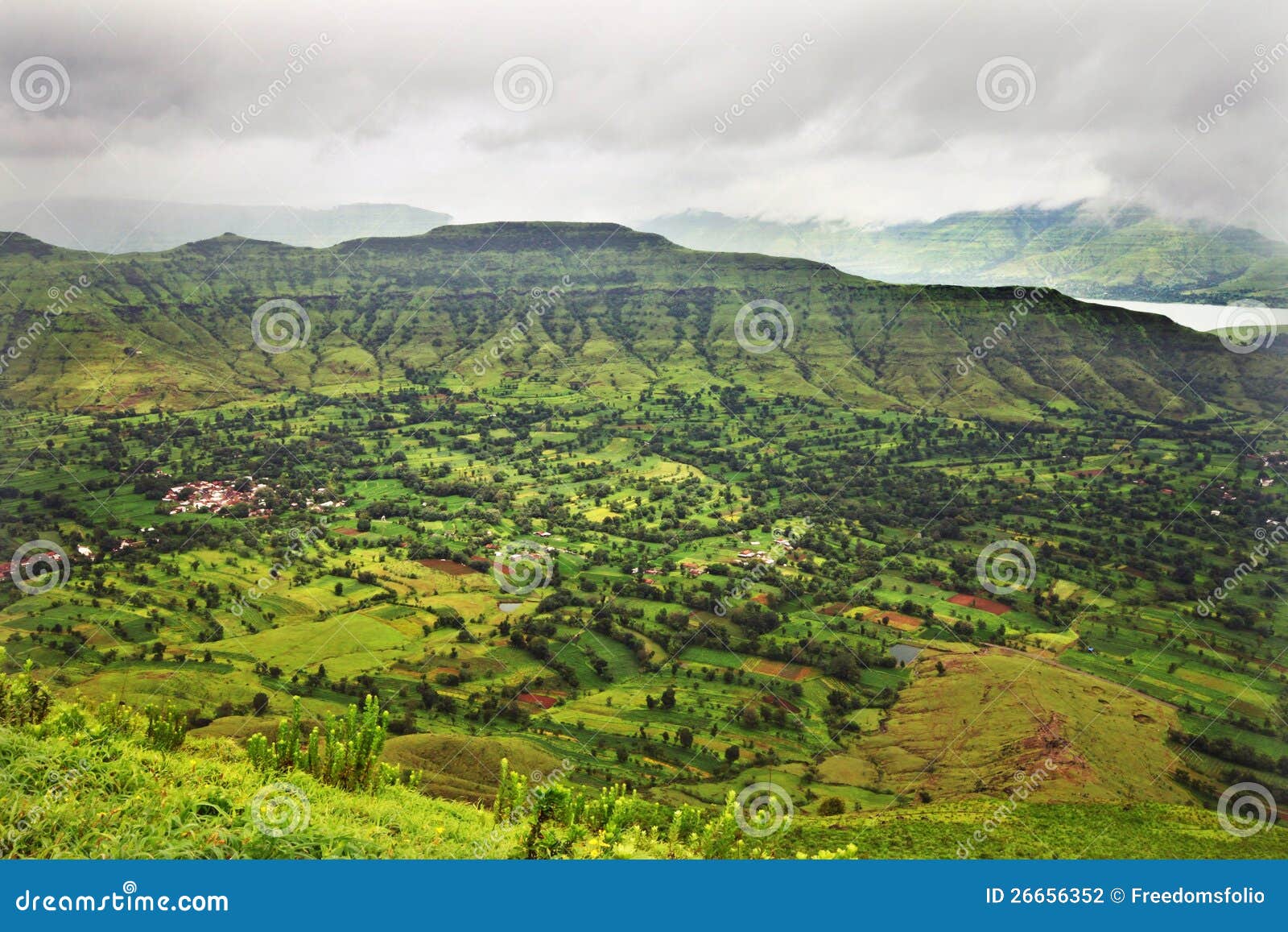 Green Valley Along Markha Valley Trek With Kang Yatse Peak At ...