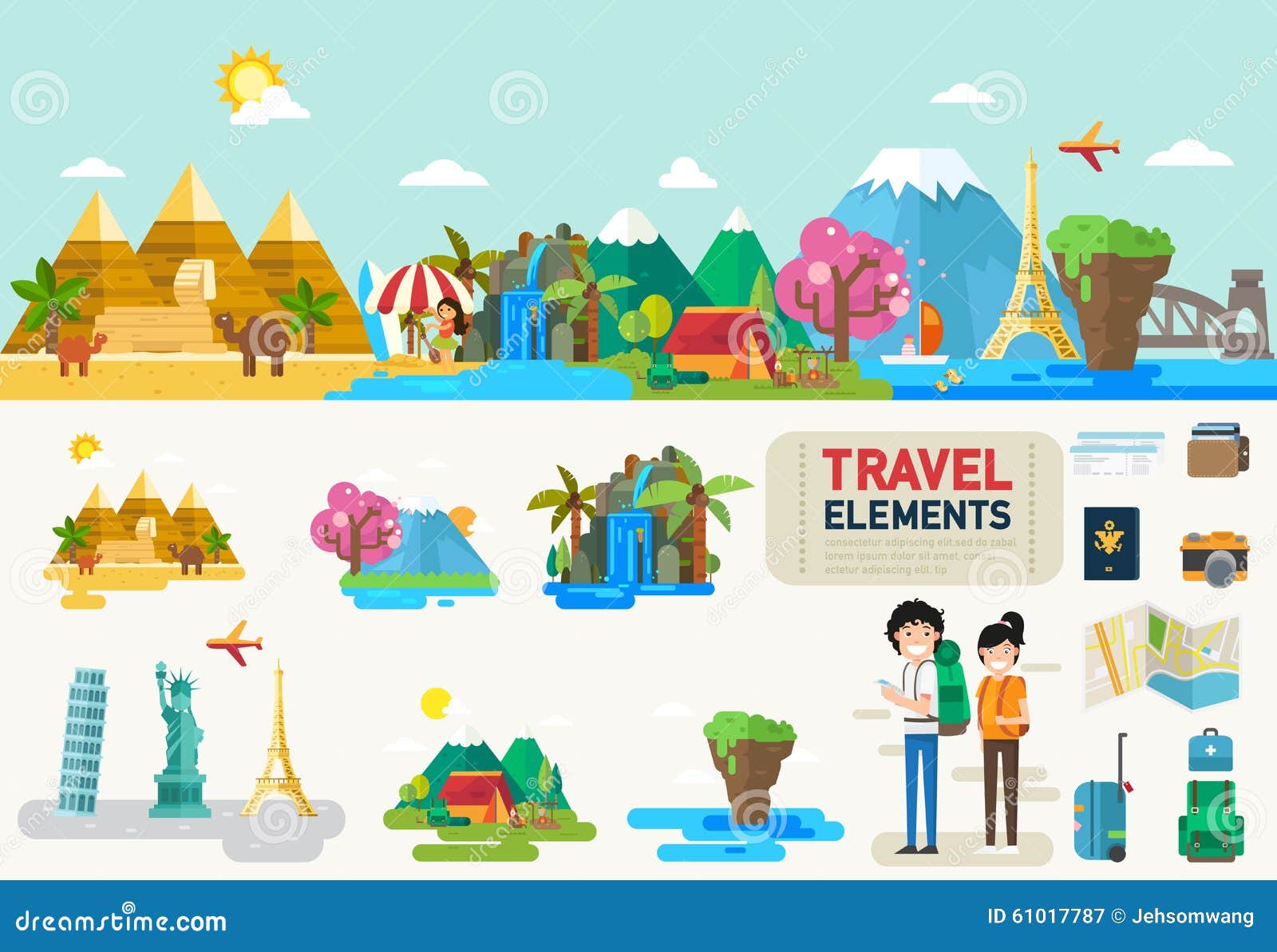 Travel Infographic Elements Stock Vector - Illustration of hiking ... Travel Infographic Elements Stock Vector - Illustration of hiking ...