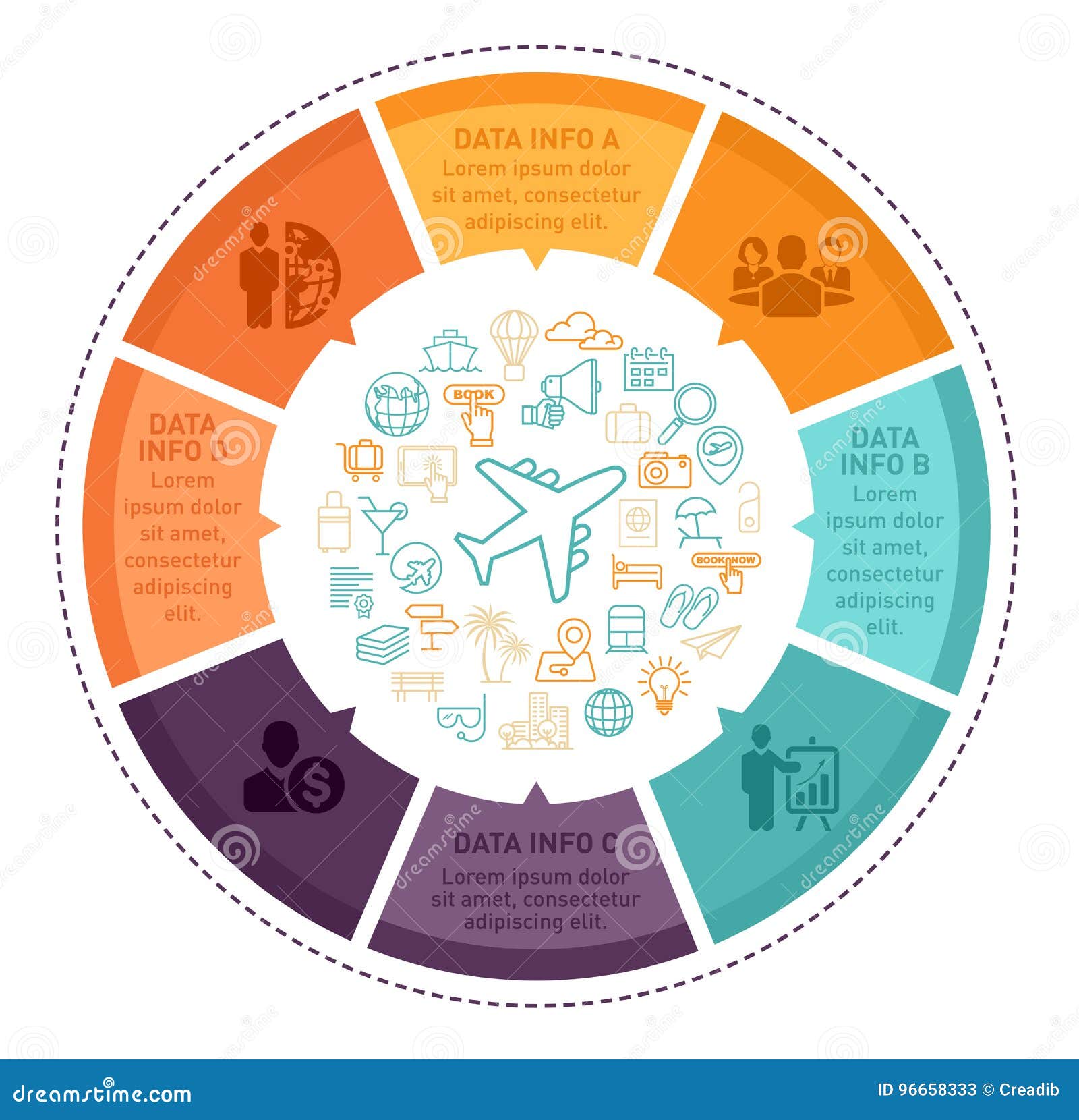 Travel Infographic Vector Design. Infographic Design Template Stock ...