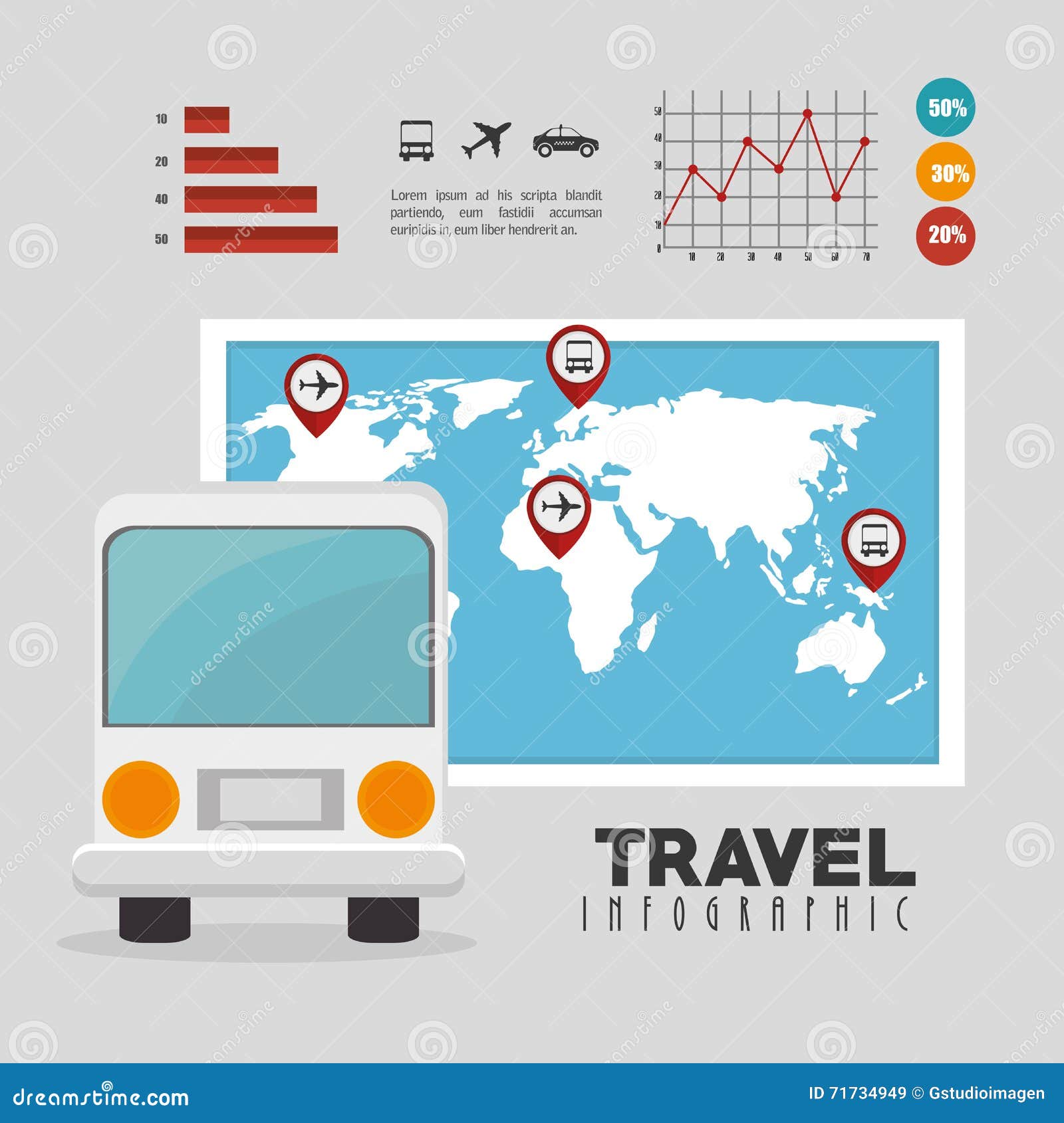 Travel infographics design stock illustration. Illustration of creative ...