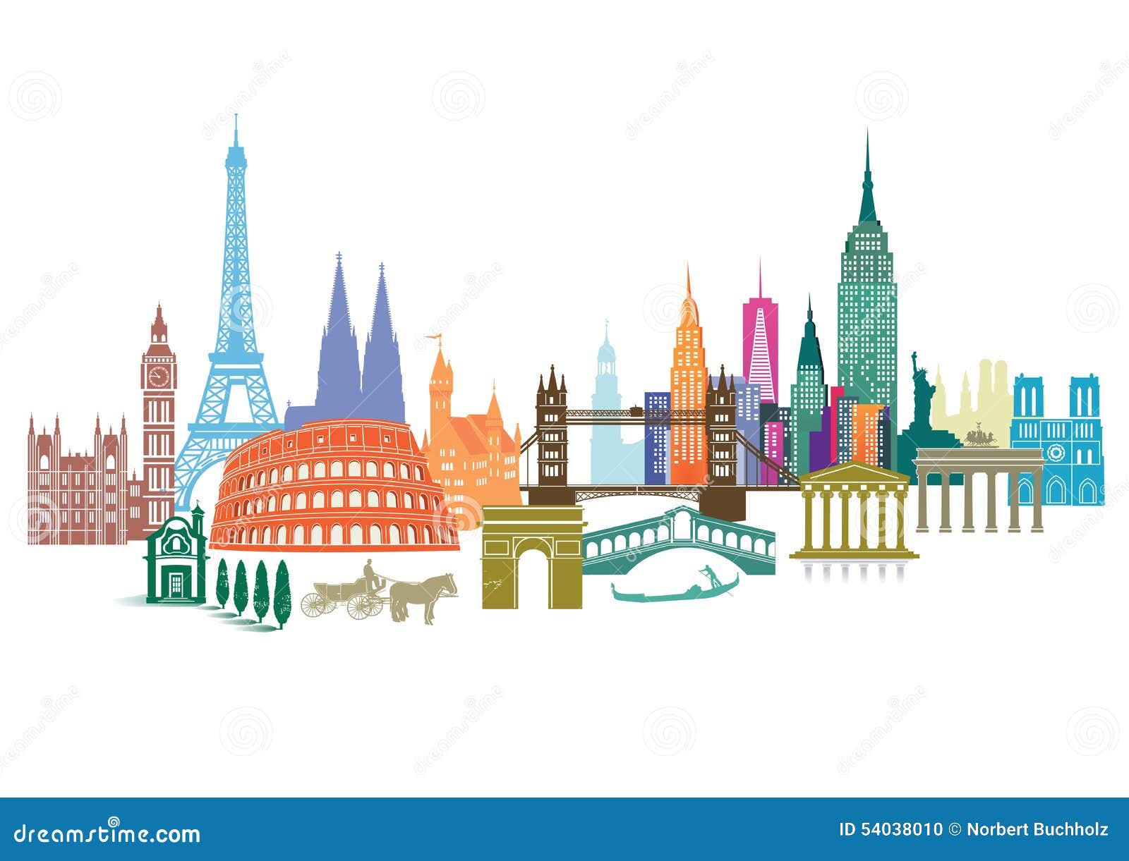Travel Landmarks Monuments Around World Cartoon Vector | CartoonDealer ... Travel Landmarks Monuments Around World Cartoon Vector | CartoonDealer ...