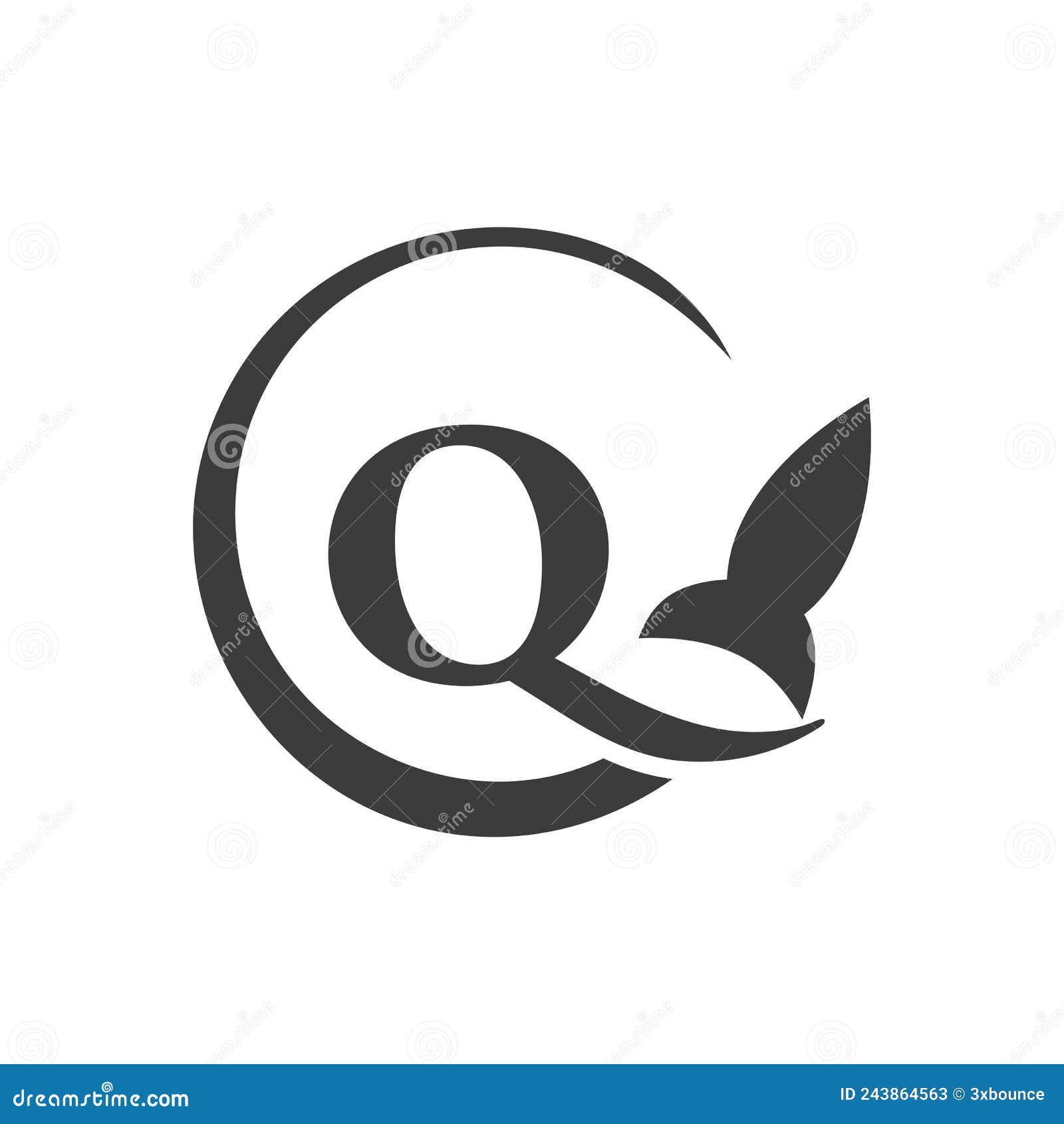 Travel Logo on Letter Q Concept. Letter Q Travel Logo Vector Template ...