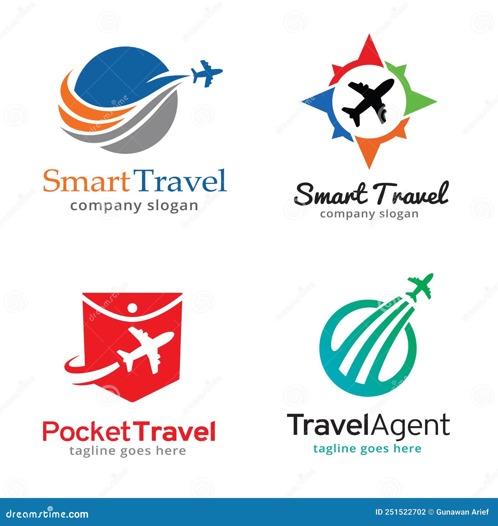 Travel Logo Template Design Vector Stock Vector - Illustration of ...