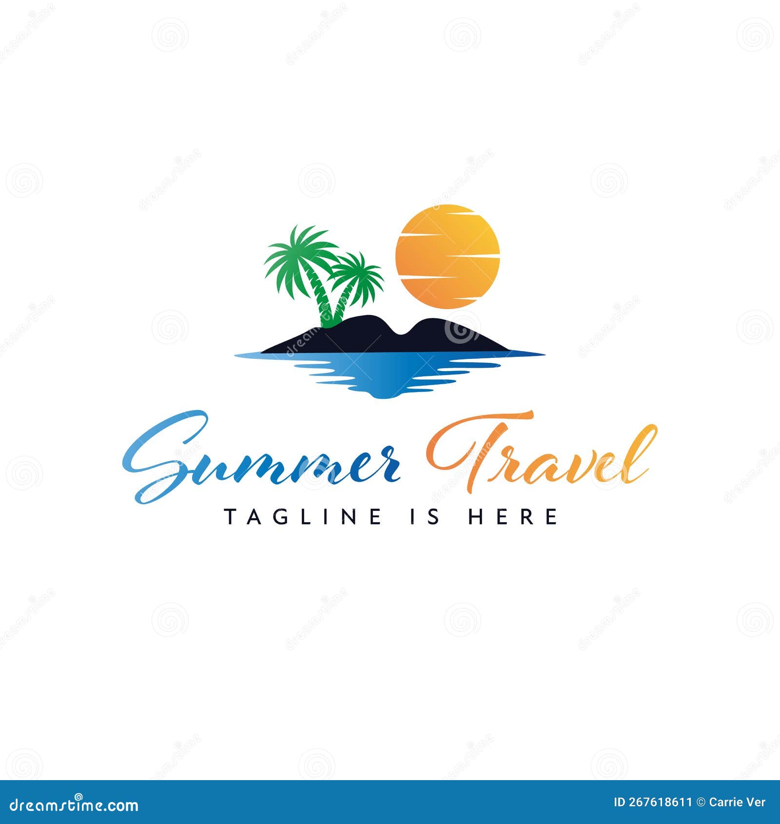 Travel Logo Vector Illustration. Vacation Logo Design. Summer Travel ...