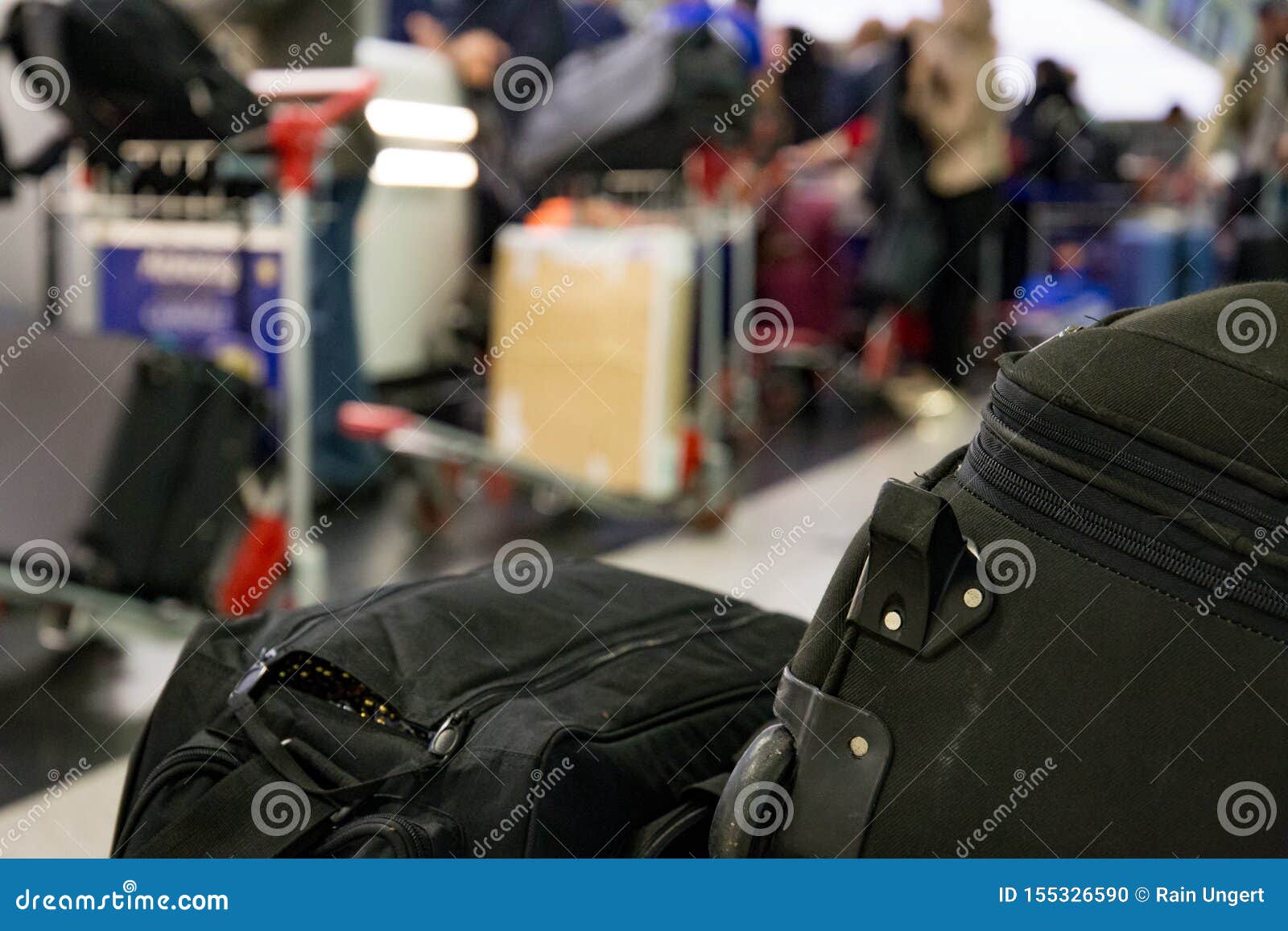 Excess Baggage Intercepted While Passenger Boarding Process. Aircraft ...