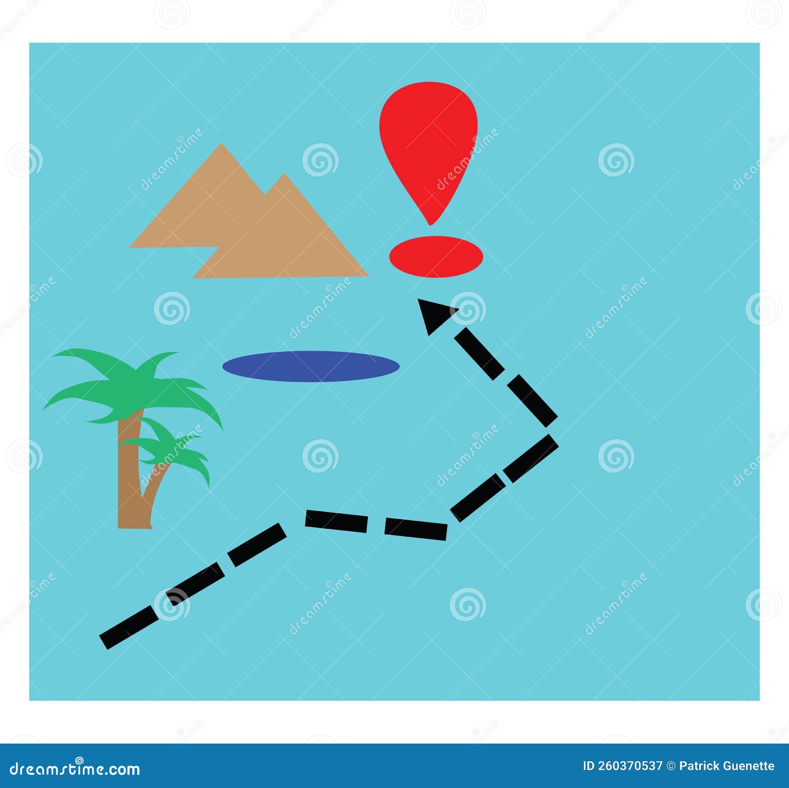 Travel map, icon stock vector. Illustration of global - 260370537