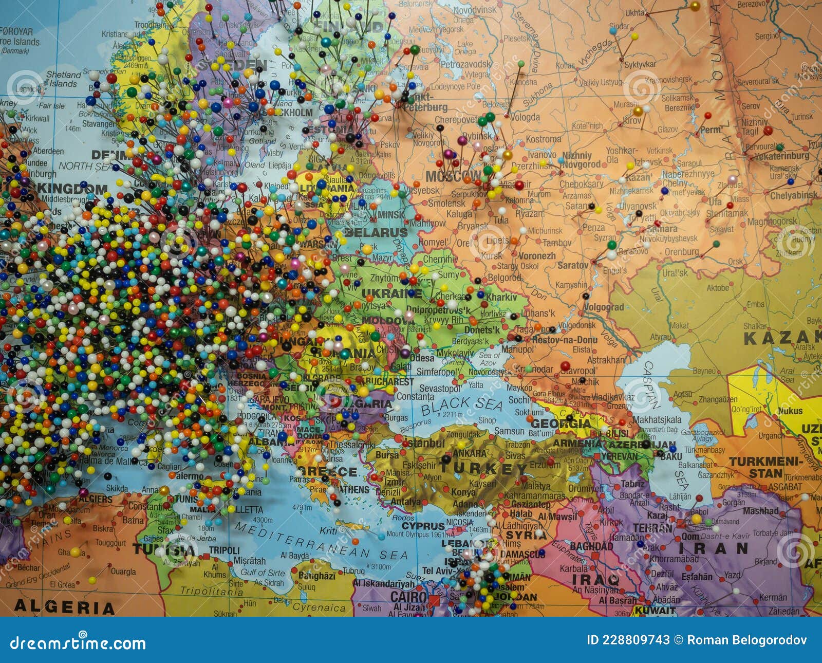 Travel map stock image. Image of concept, destination - 228809743