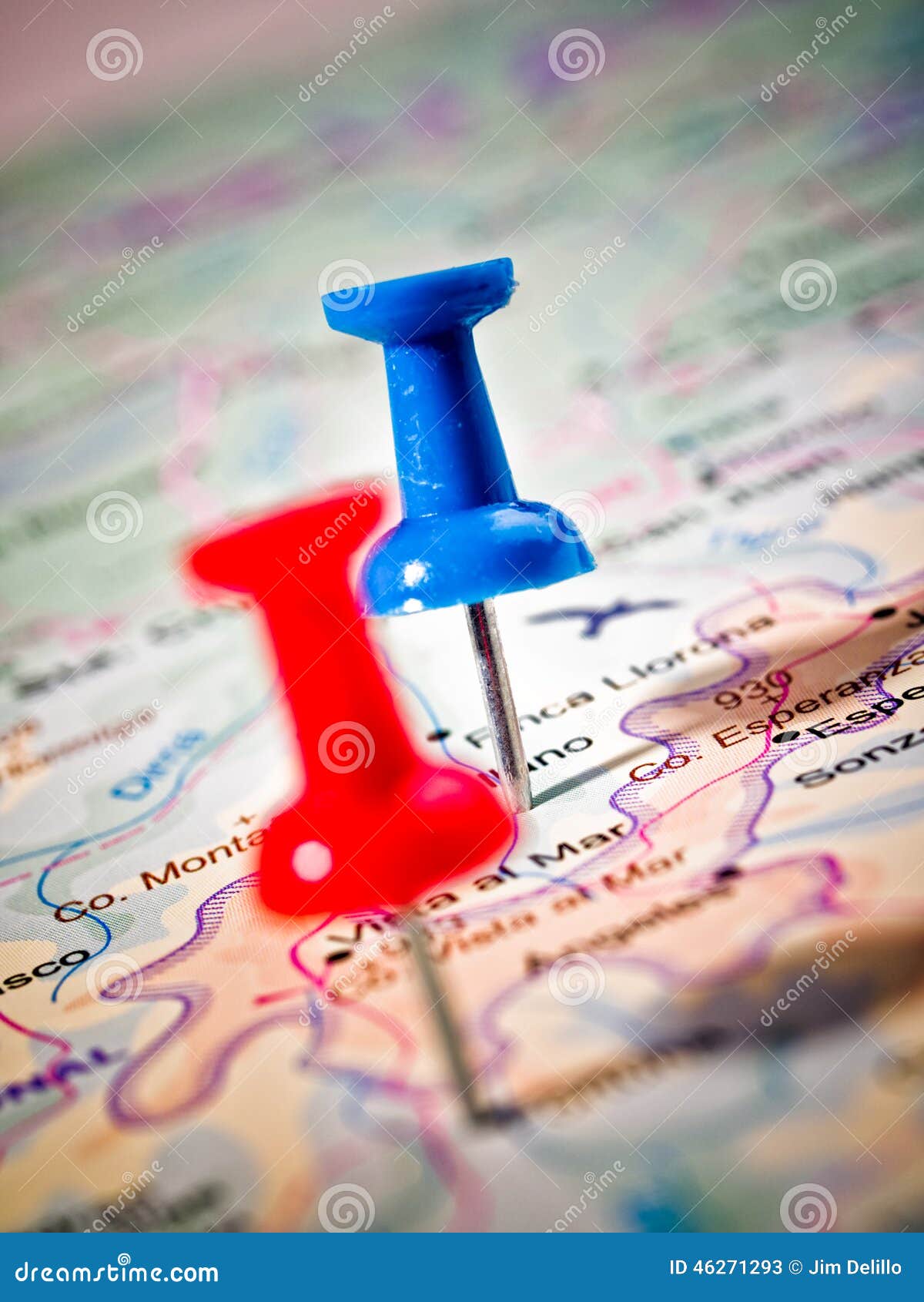 Travel Markers stock image. Image of mark, navigation - 46271293