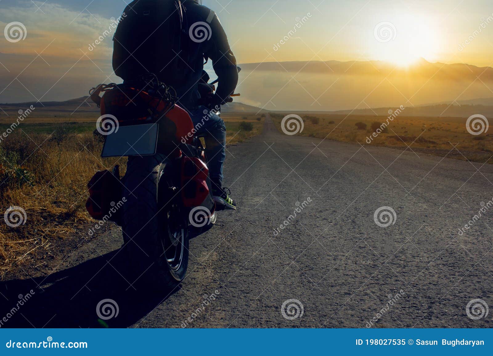 Travel by Motorcycle .beautiful Scenery Stock Image - Image of ...