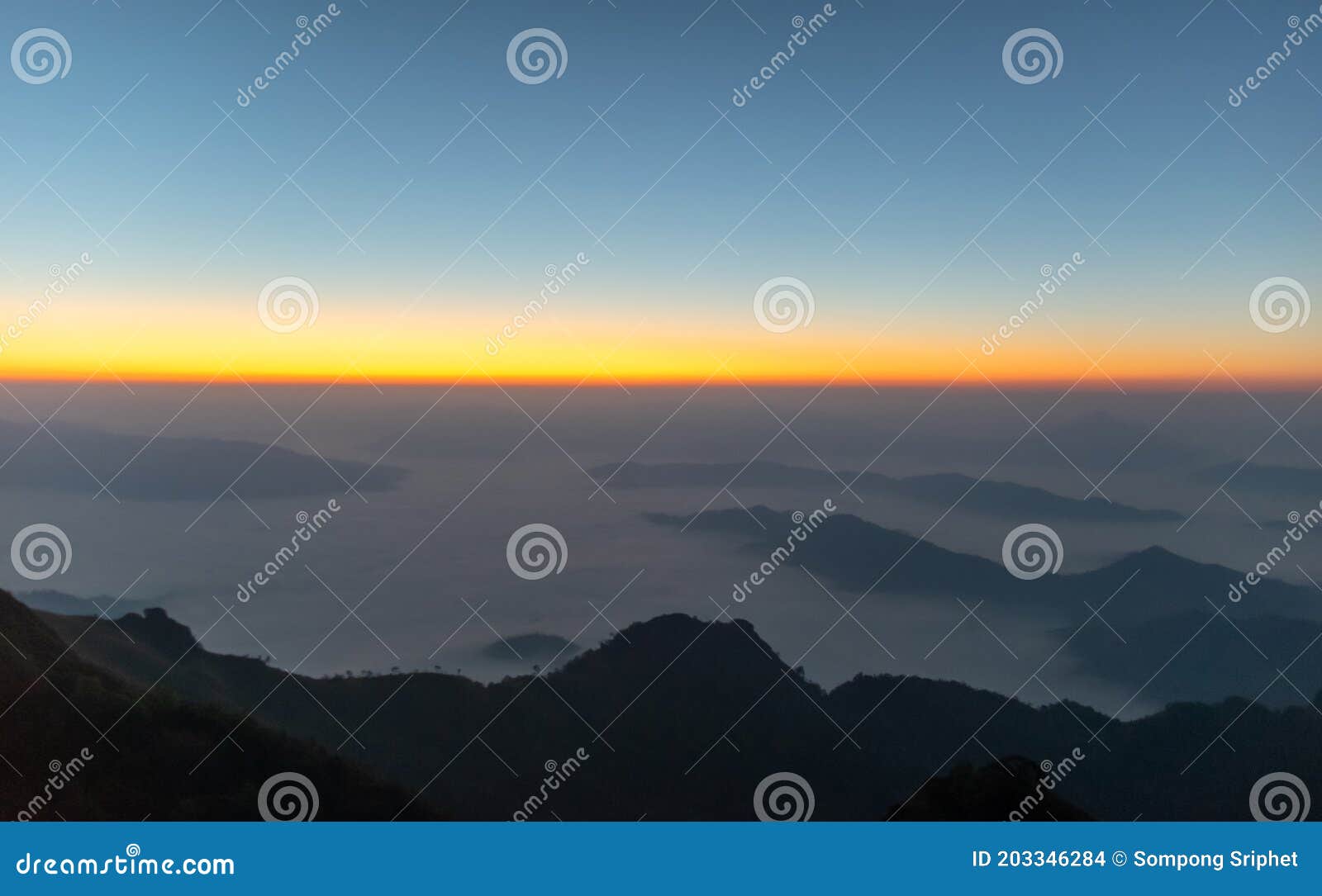 Travel Mountain View and Morning Sun Stock Photo - Image of sunrise ...