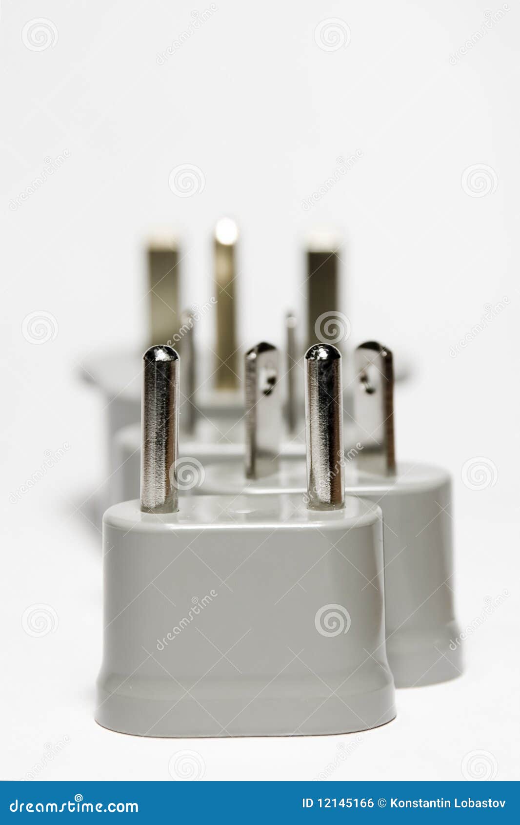 Travel Outlet Adapters with Type B Adapter in Front Stock Photo - Image ...