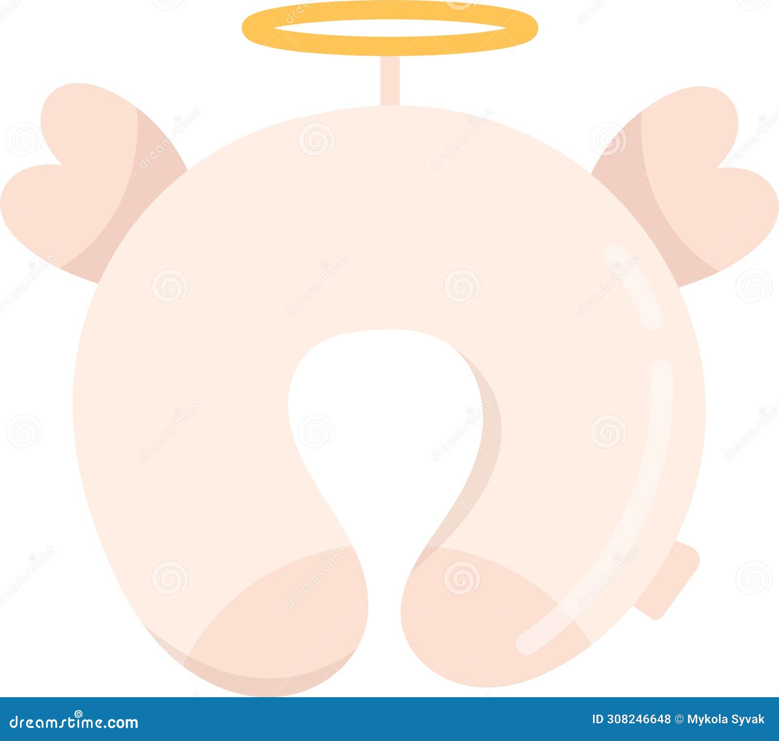 Travel Pillow Angel stock vector. Illustration of trip - 308246648