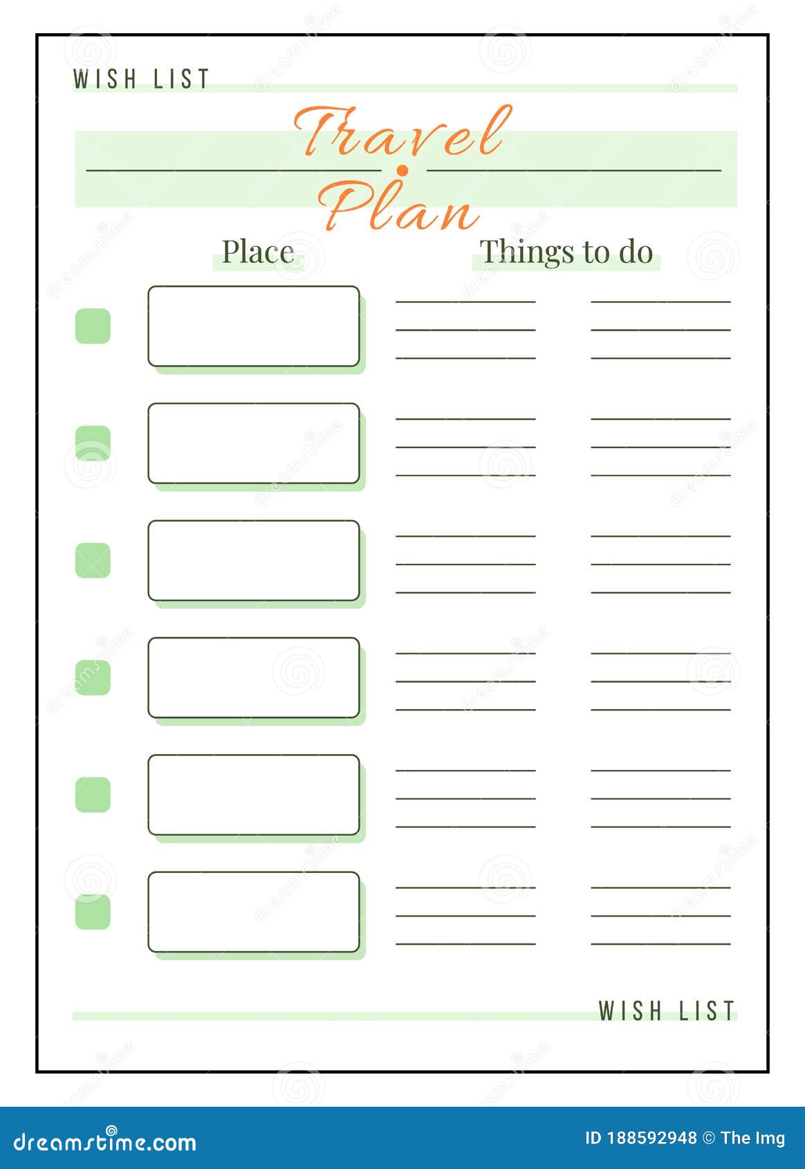 Travel Plan Minimalist Planner Page Design Stock Vector - Illustration ... Travel Plan Minimalist Planner Page Design Stock Vector - Illustration ...