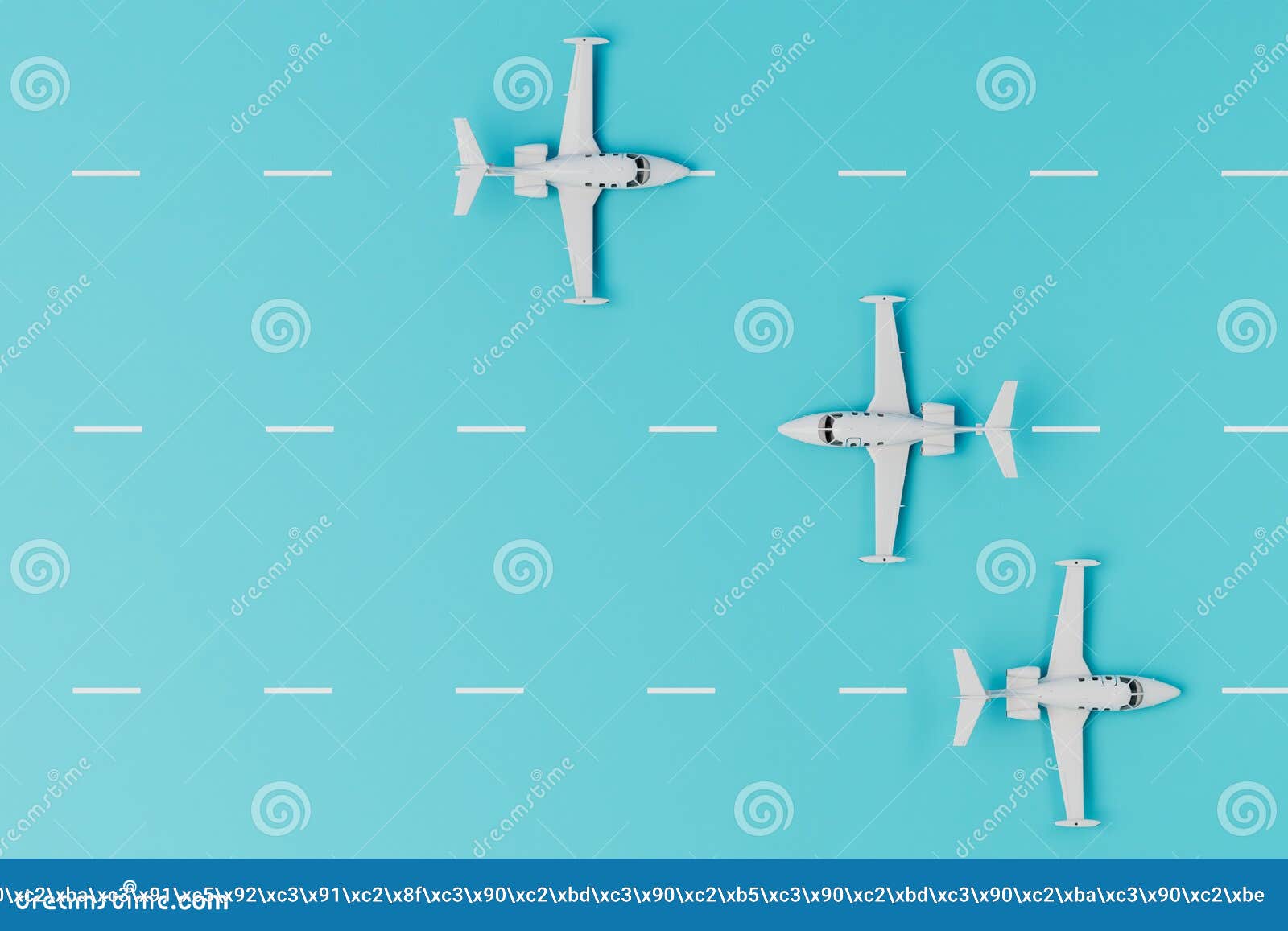Travel by Plane. Planes on the Runways at the Airport on a Blue ...