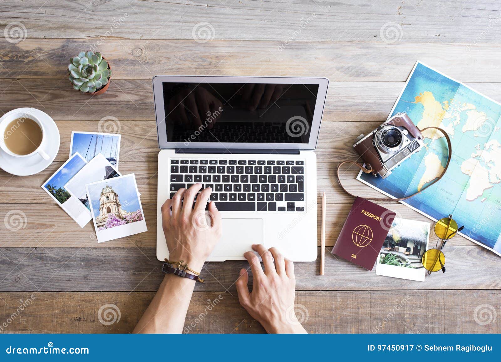Travel Planning on Computer Stock Image - Image of booking, summer ...