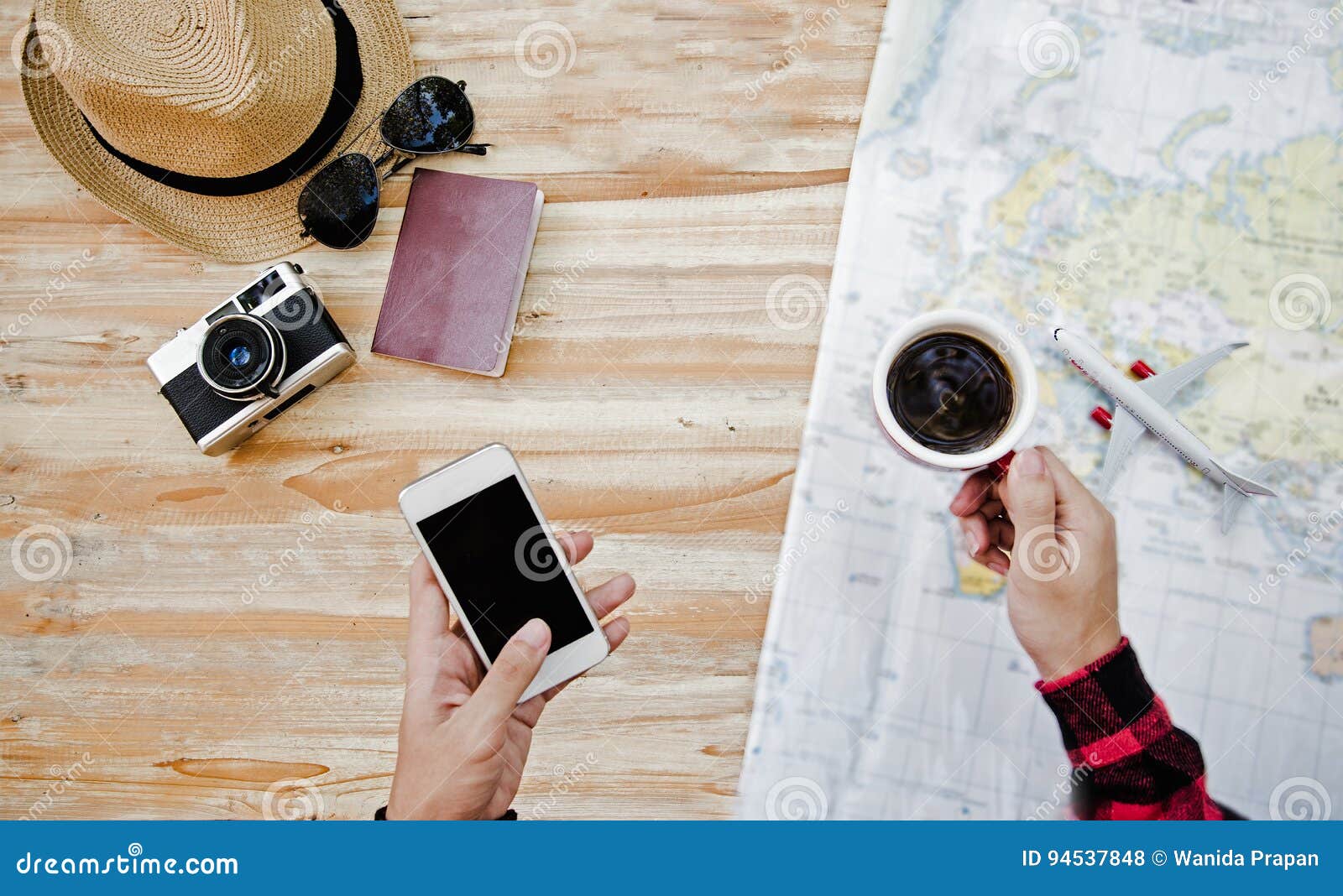 Travel planning concept stock photo. Image of holiday - 94537848