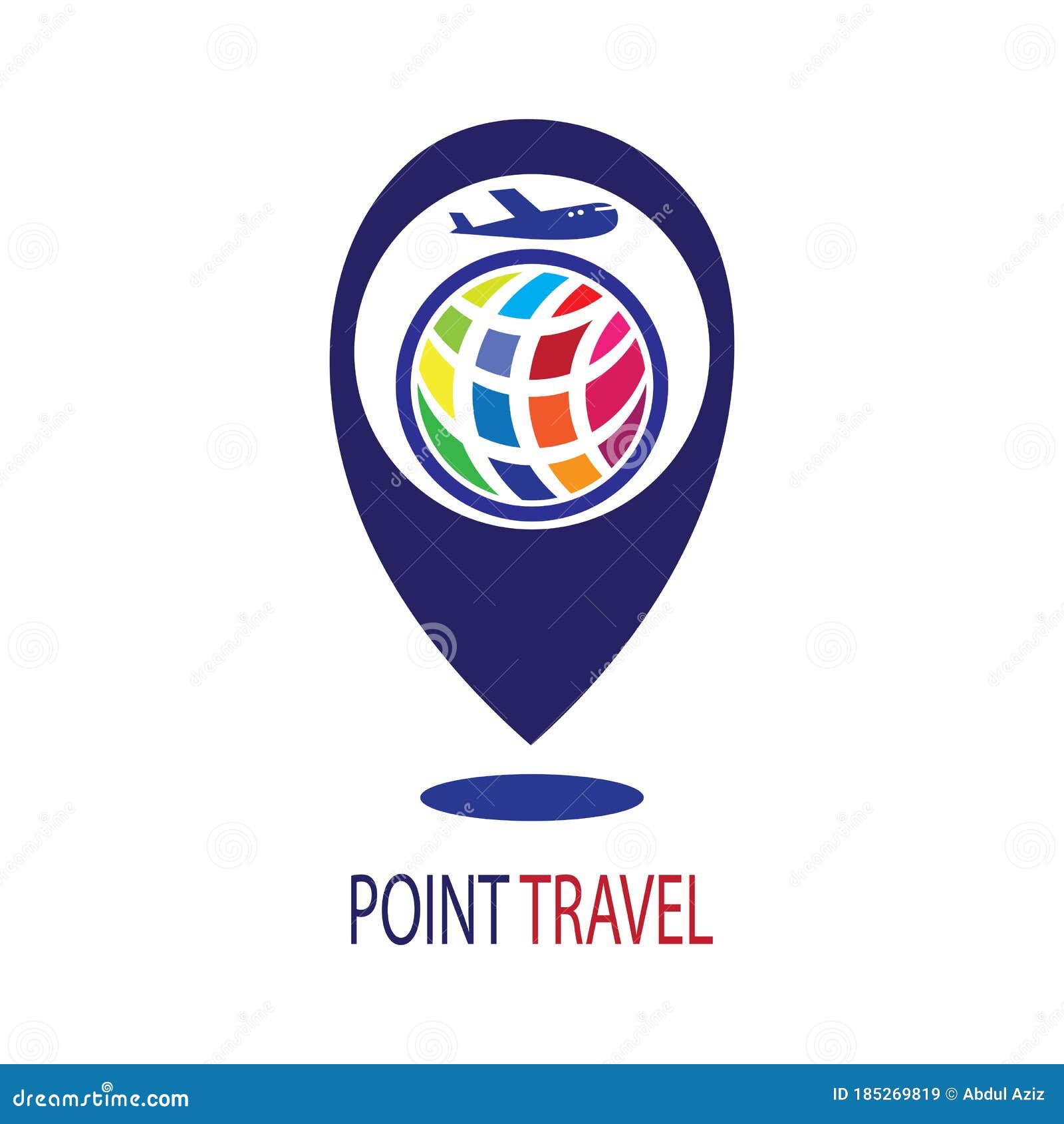 Travel point logo vector stock vector. Illustration of route - 185269819