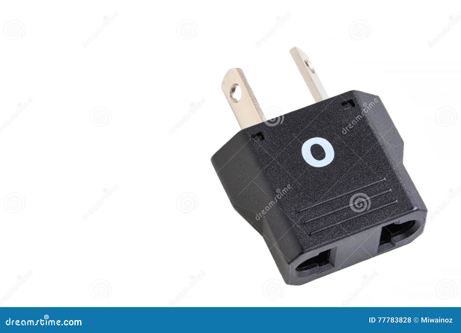 Travel Power Adapter Type O Stock Photo - Image of black, oceania: 77783828
