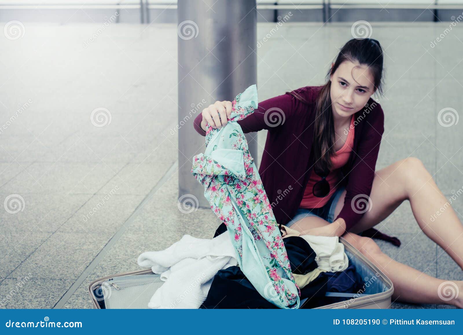 Travel Problem Concept : Traveler Stress Tourist Problem Stock Photo ...