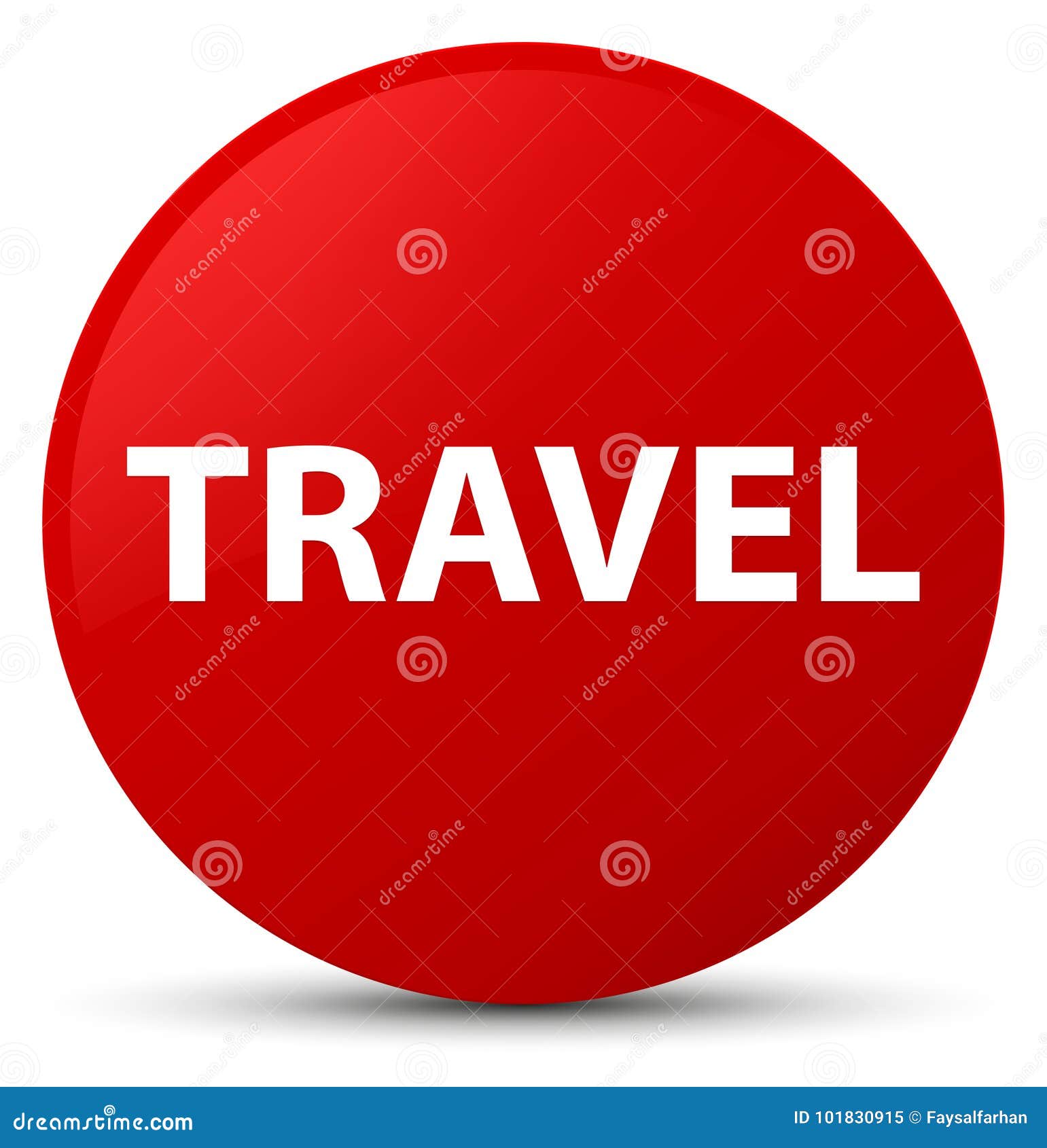 Travel red round button stock illustration. Illustration of tourism ...
