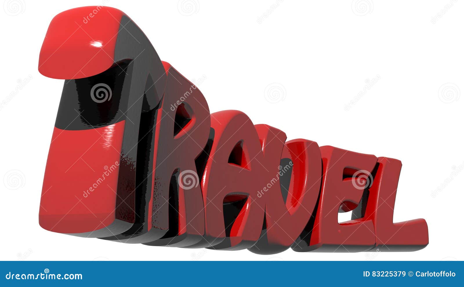 TRAVEL red stock illustration. Illustration of visiting - 83225379