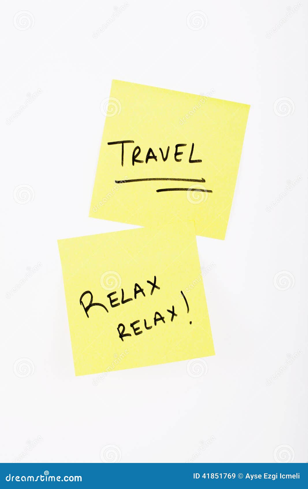 TRAVEL RELAX NOTE stock image. Image of note, daydreaming - 41851769