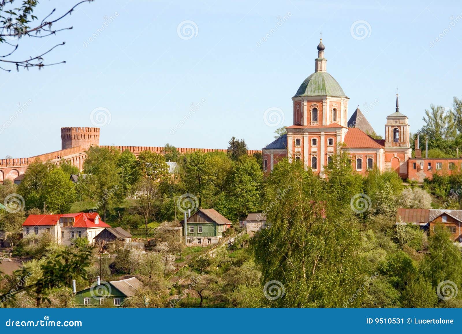 Travel in Russia. Smolensk. Stock Image - Image of historic, bush: 9510531