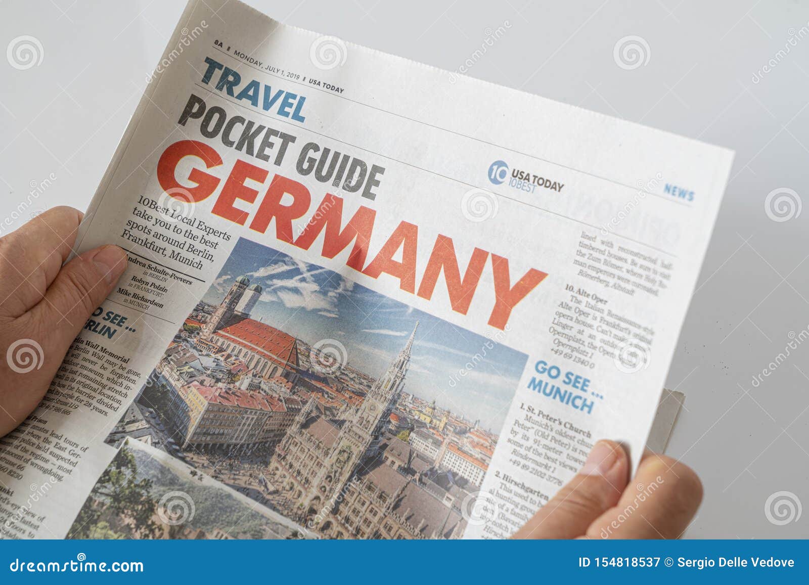 Travel Section in a Newspaper Editorial Photography - Image of ...