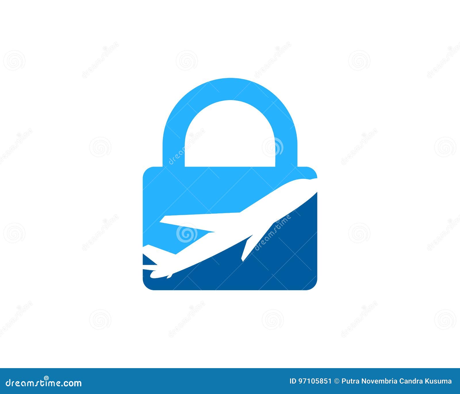Travel Security Icon Logo Design Element Stock Vector - Illustration of ...