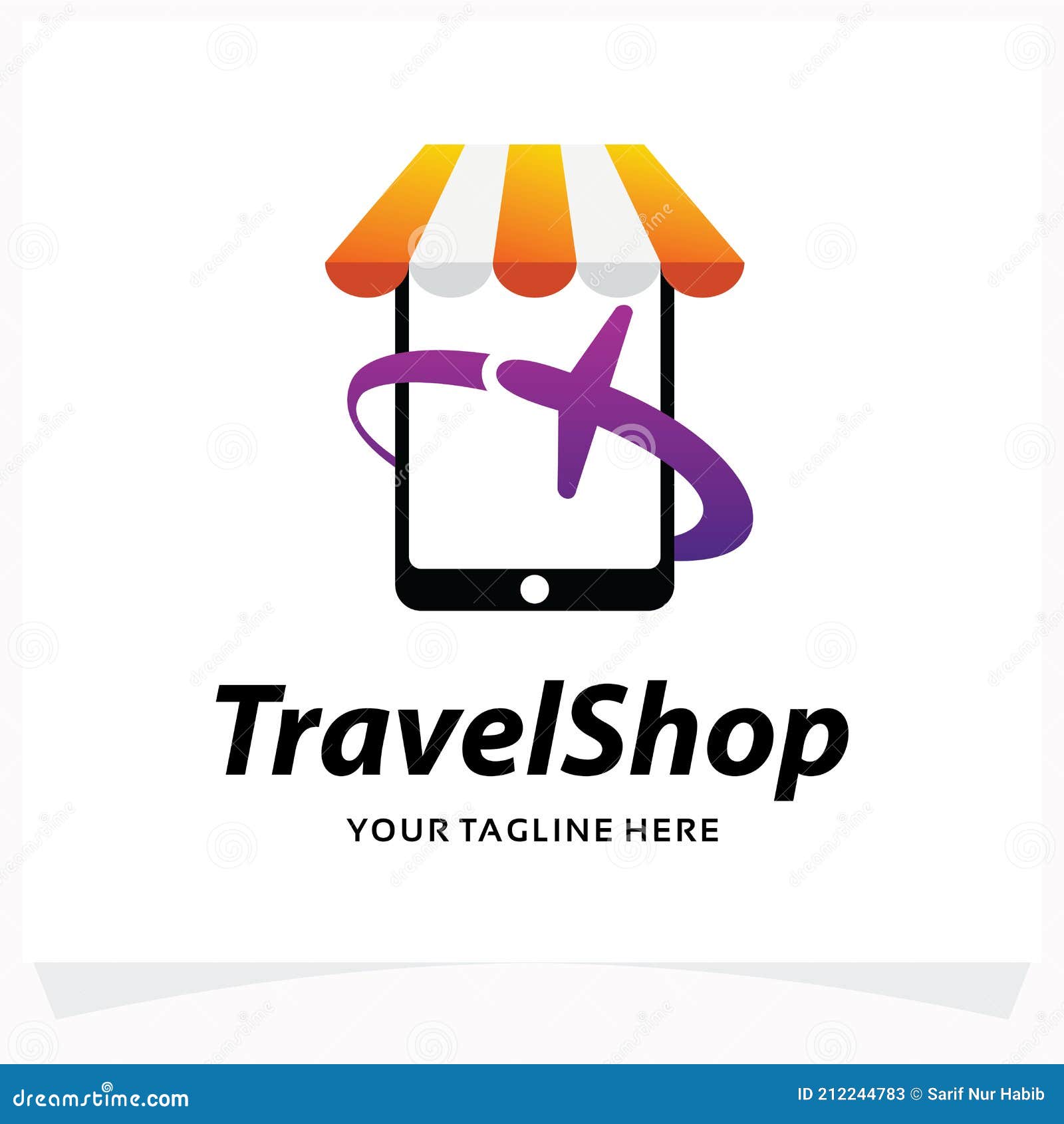 Travel Shop Logo Template Design Template Stock Vector - Illustration ...