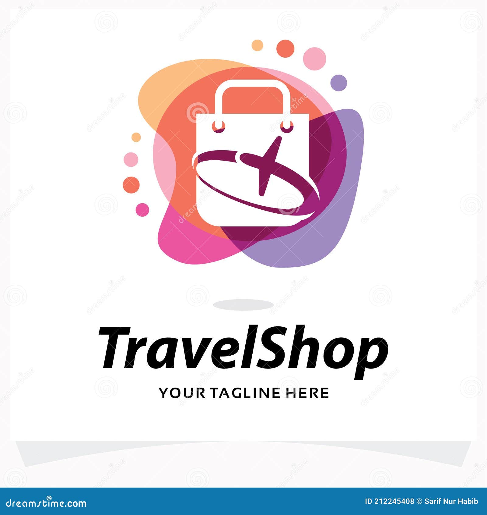 Travel Shop Logo Template Design Template Stock Vector - Illustration ...