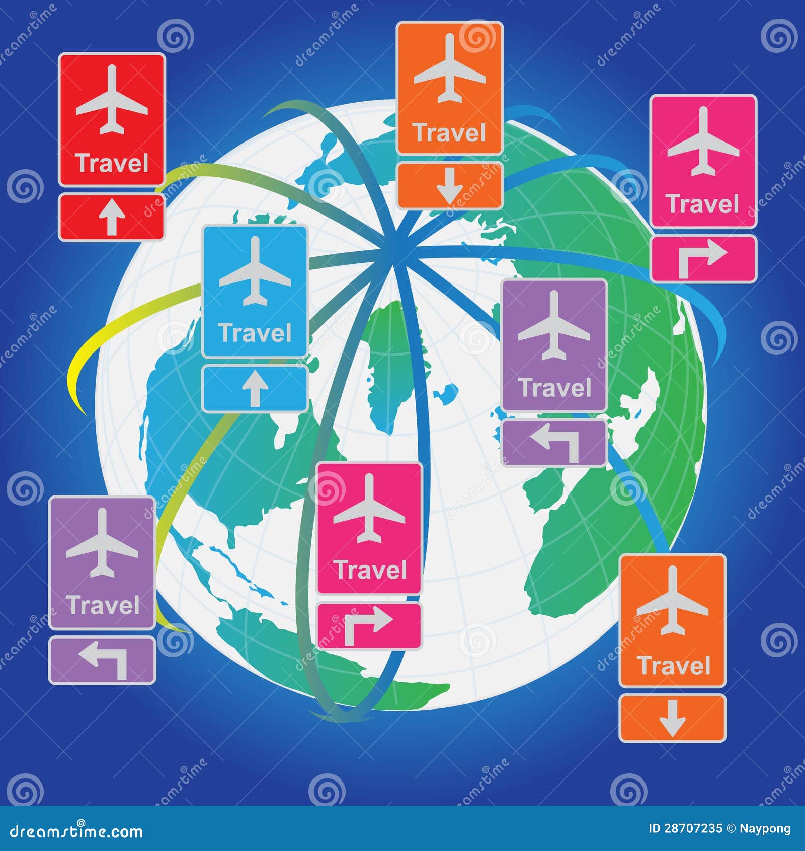 Travel signs stock illustration. Illustration of vacation - 28707235