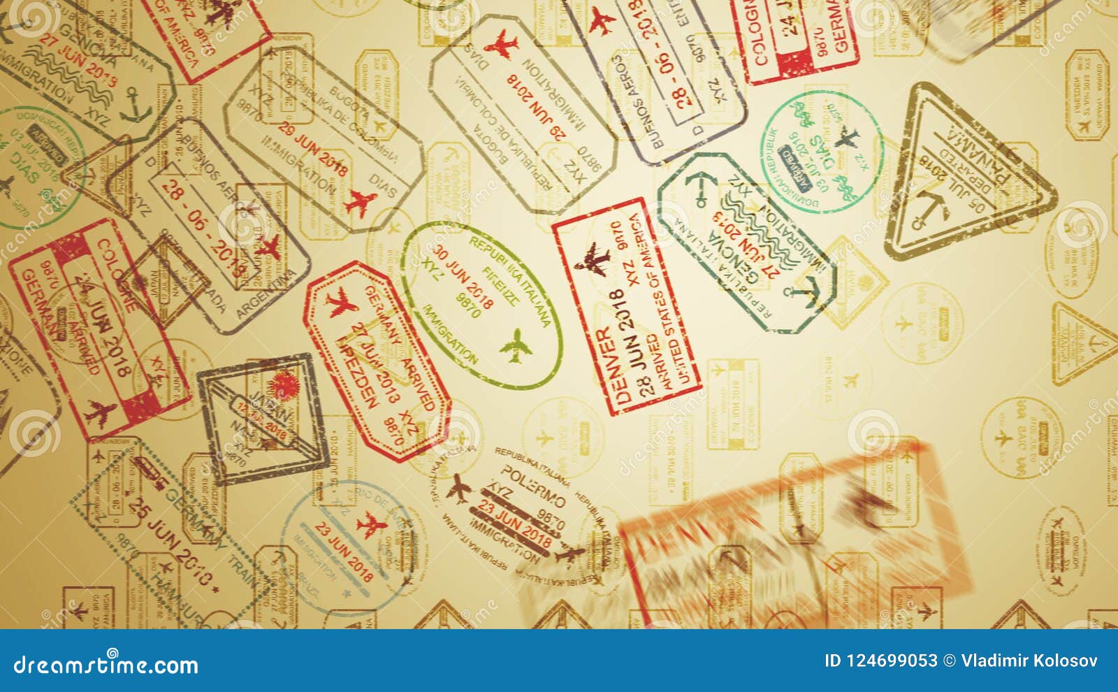 Triangular Stamps Collection. Grunge Triangles, Banners, Insignias ...