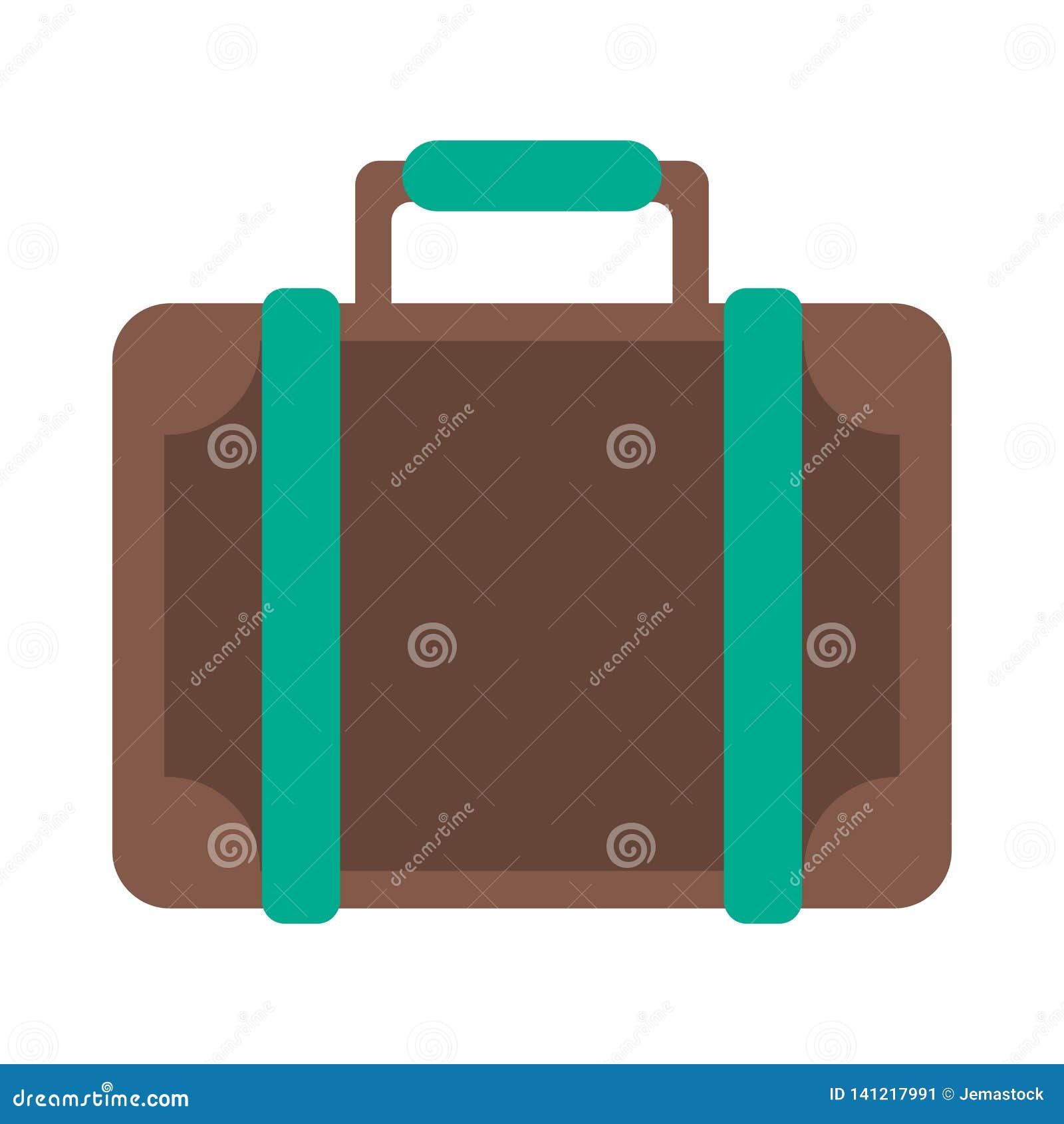 Travel suitcase symbol stock vector. Illustration of design - 141217991