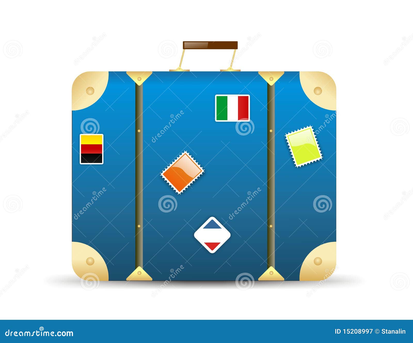 Travel suitcase/vector stock vector. Illustration of city - 15208997