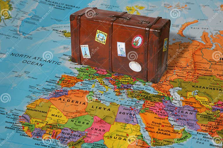 Travel suitcase stock image. Image of suitcase, city - 30485293